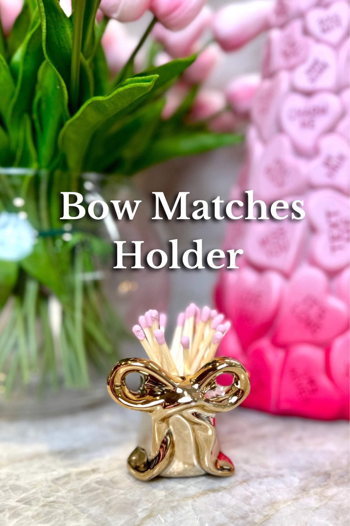 Metallic Bow Striker Match Holder curated on LTK