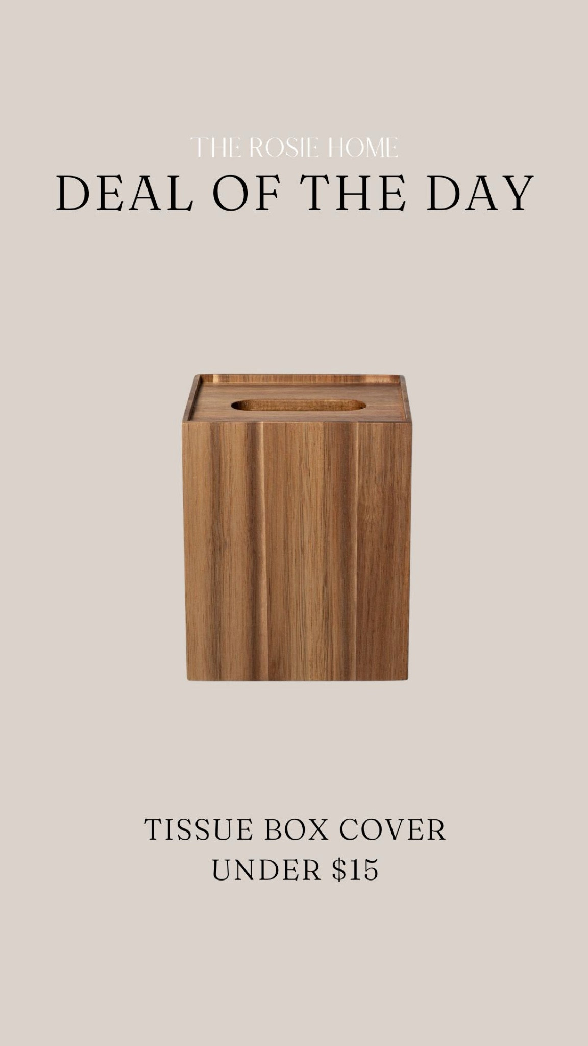 Wooden Tissue Box Holder - Hearth … curated on LTK