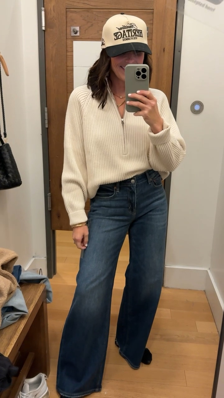 AE Cropped Mock Neck Quarter-Zip … curated on LTK