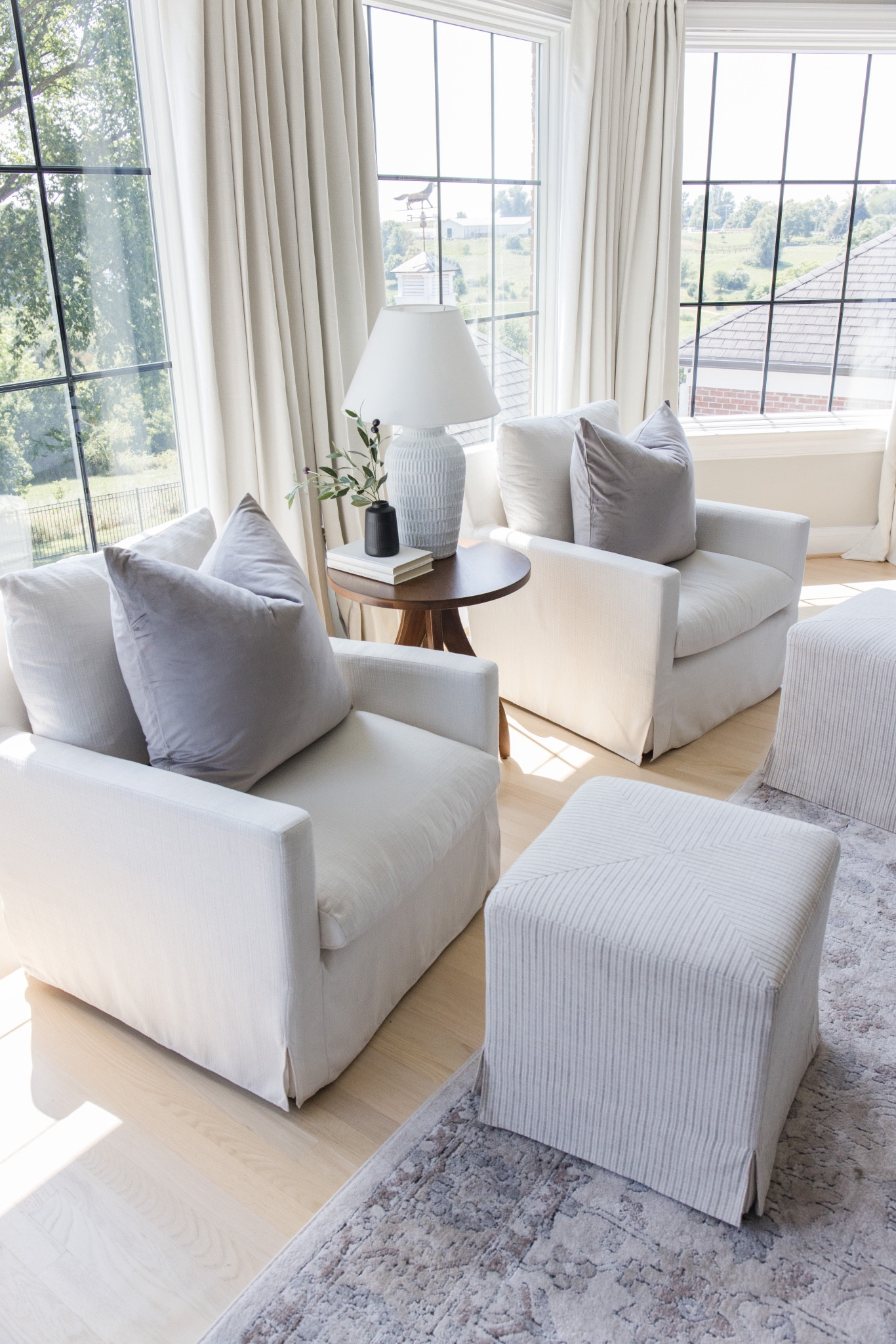 Brynn Feather Filled Swivel Chair
