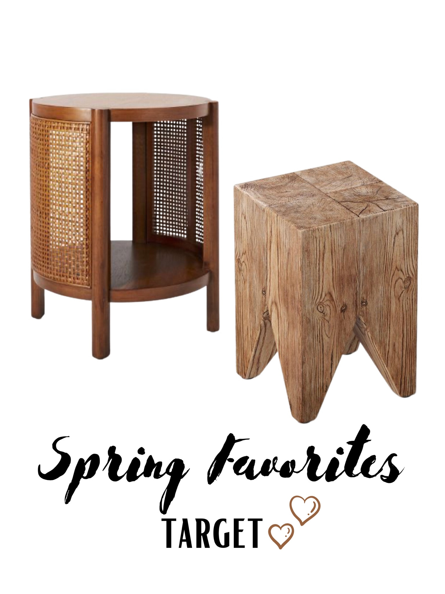 Faux Wood Block Accent Table - … curated on LTK