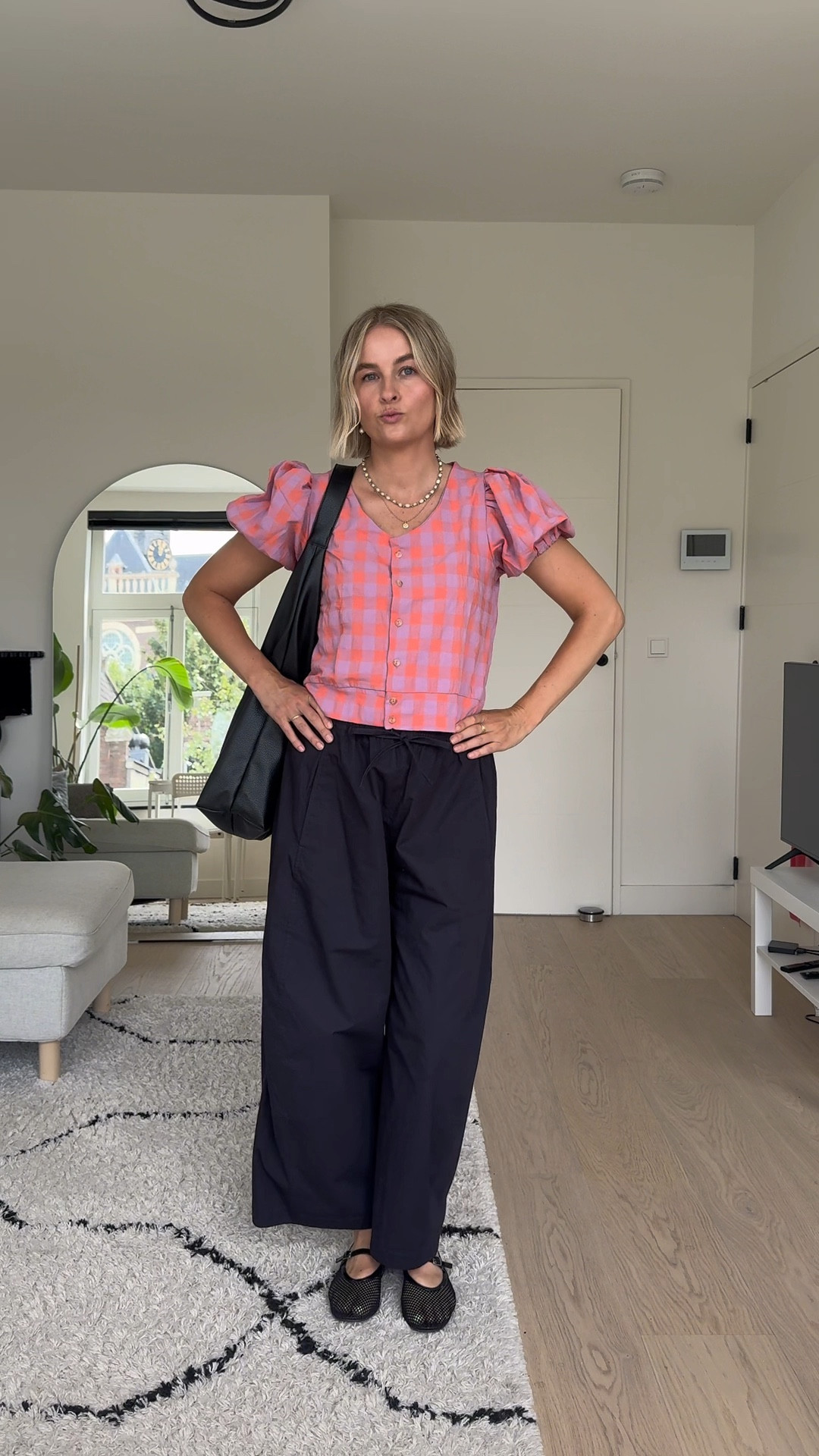 ELASTICATED BARREL-LEG TROUSERS - … curated on LTK