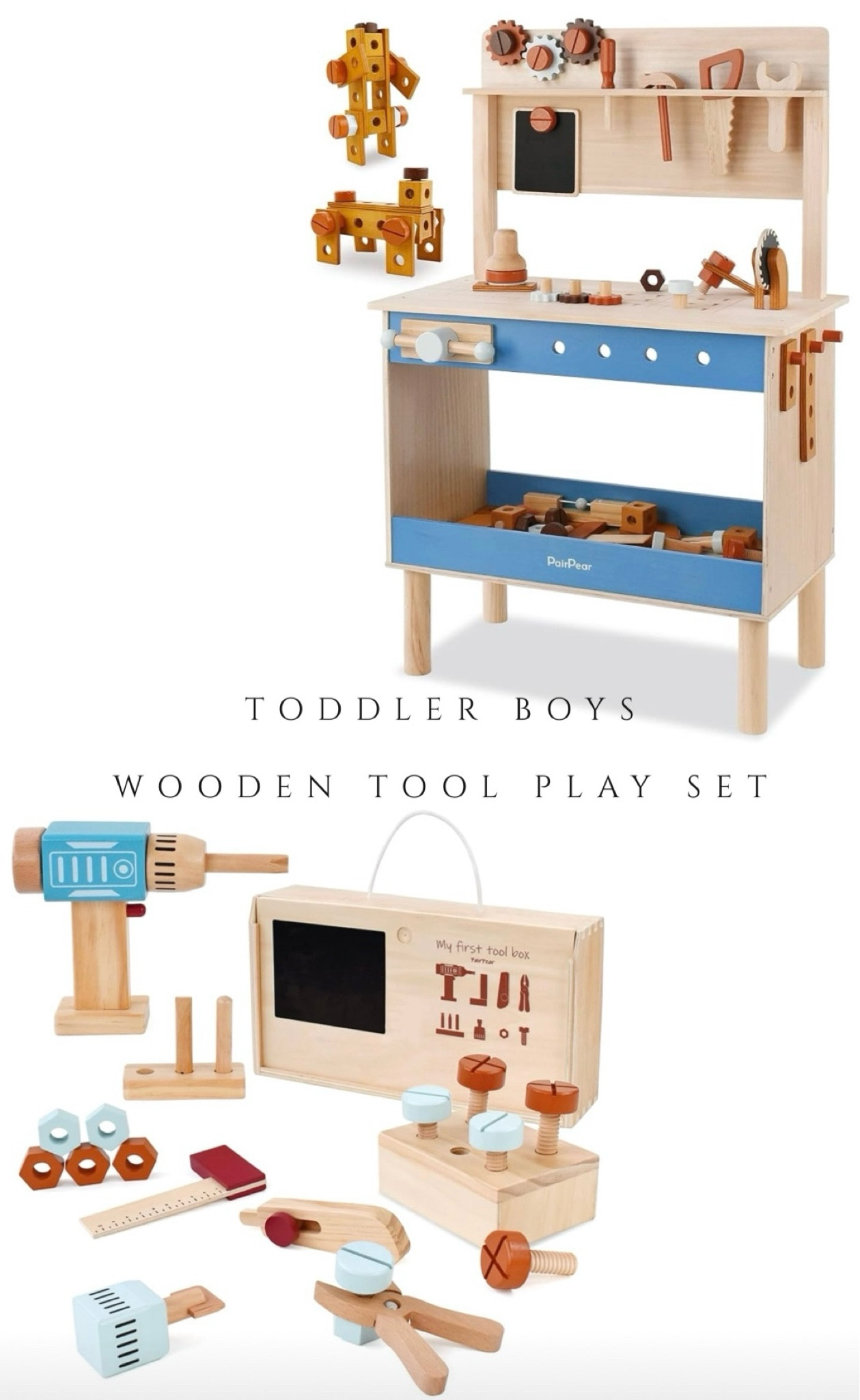 PairPear Kids Tool Bench,Wooden … curated on LTK