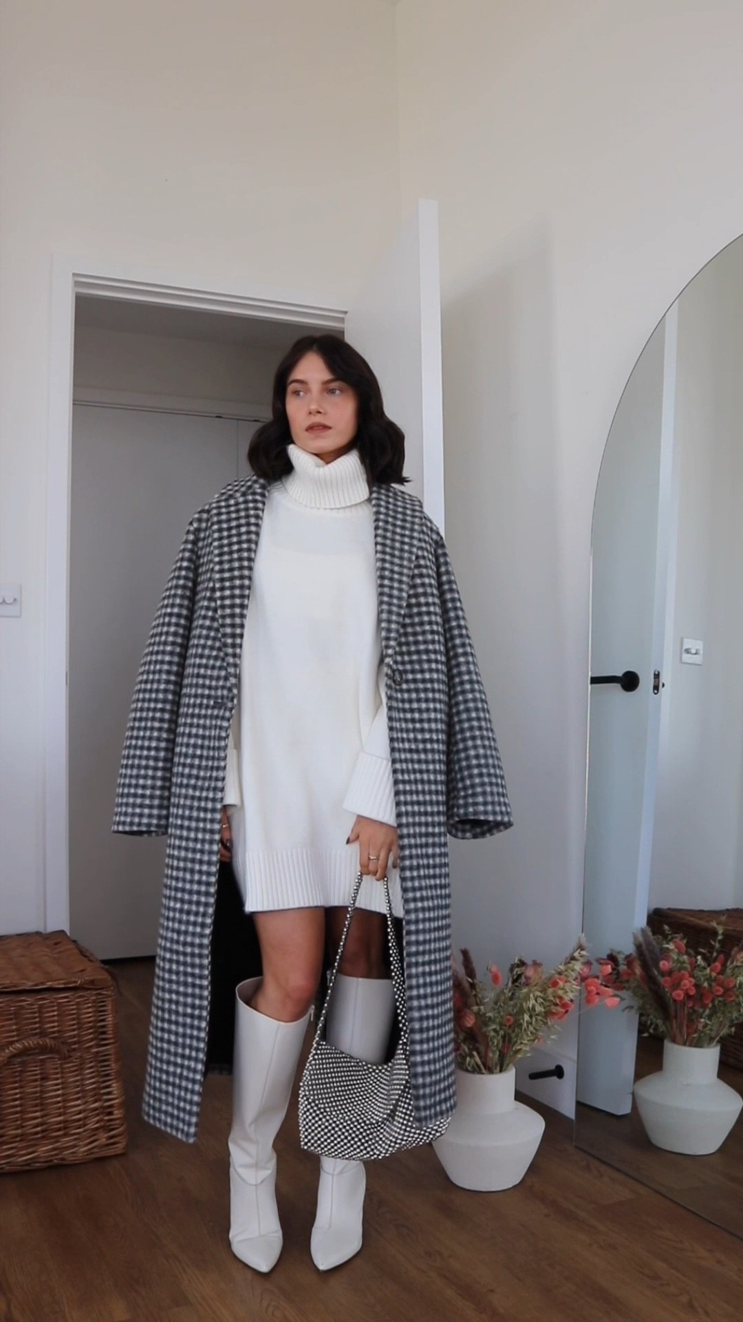 Oversized knit white turtleneck … curated on LTK