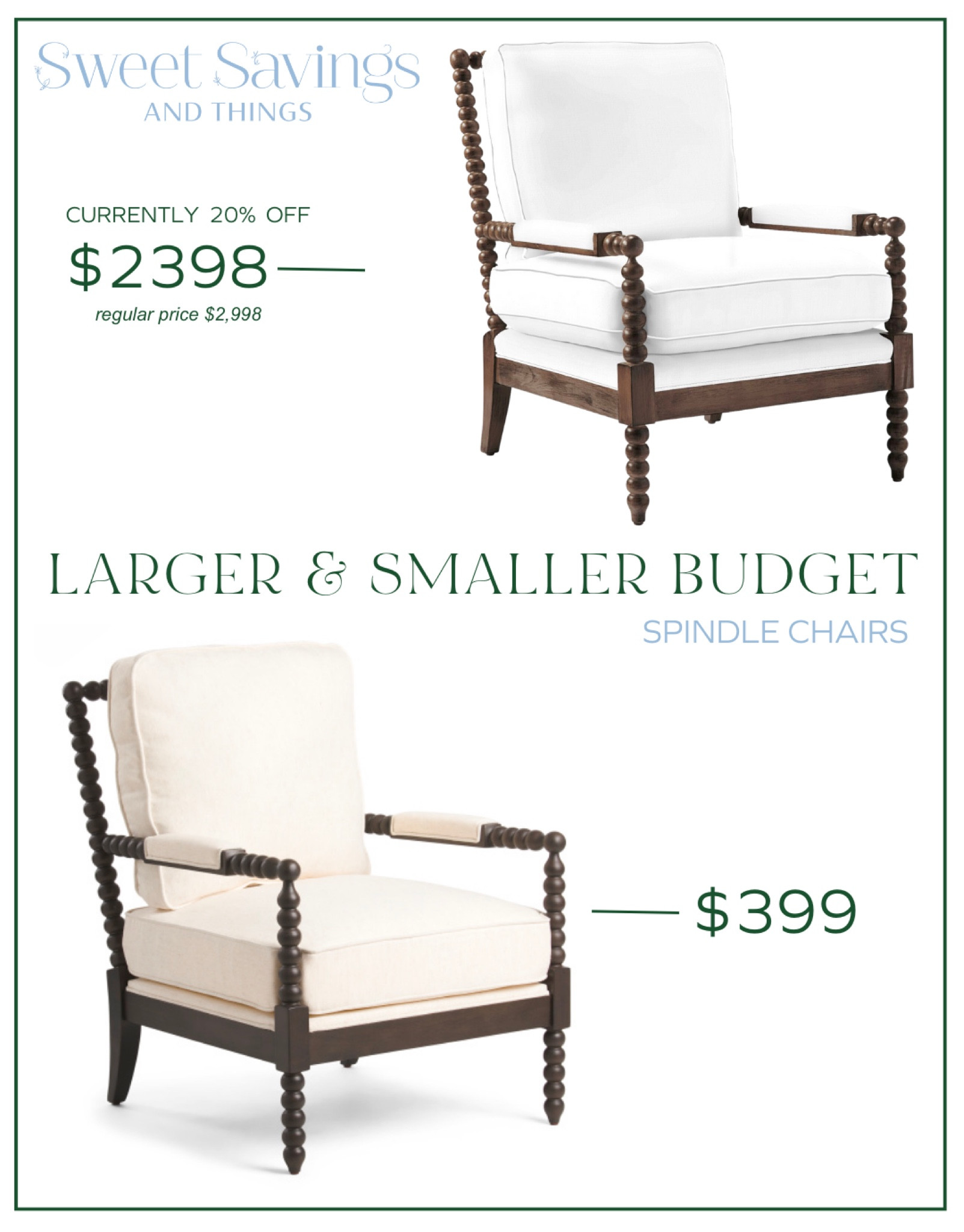 Sophia Spindle Accent Chair curated on LTK