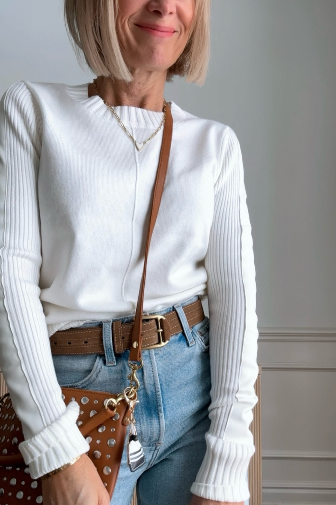 Harlow Leather Pullover curated on LTK