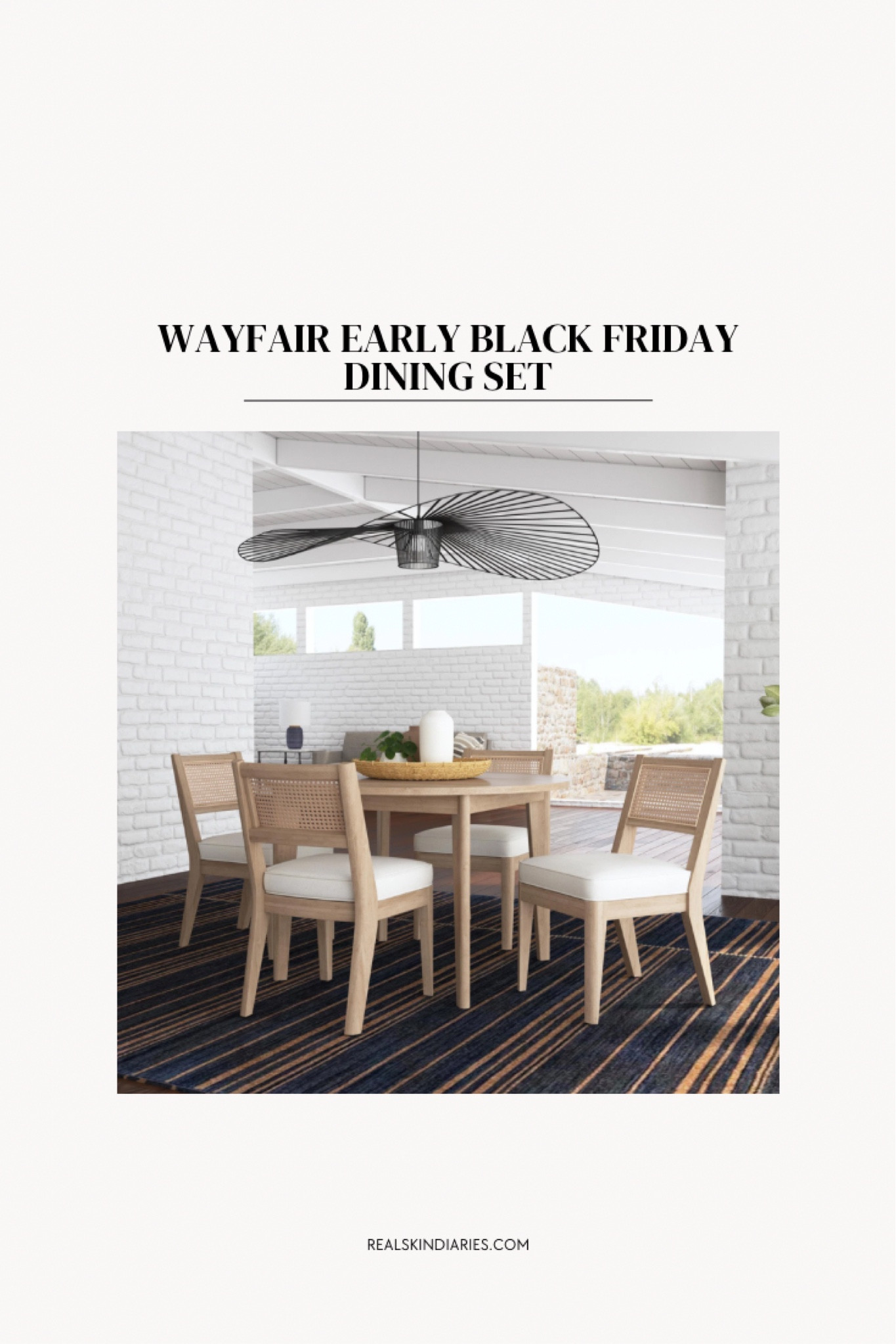 Landeros 5 Piece Round Dining Set curated on LTK