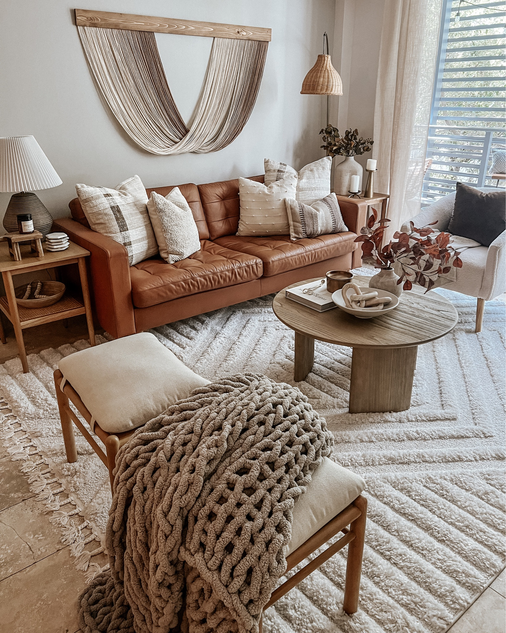 Beige Ellie Traverse Shag Area Rug curated on LTK