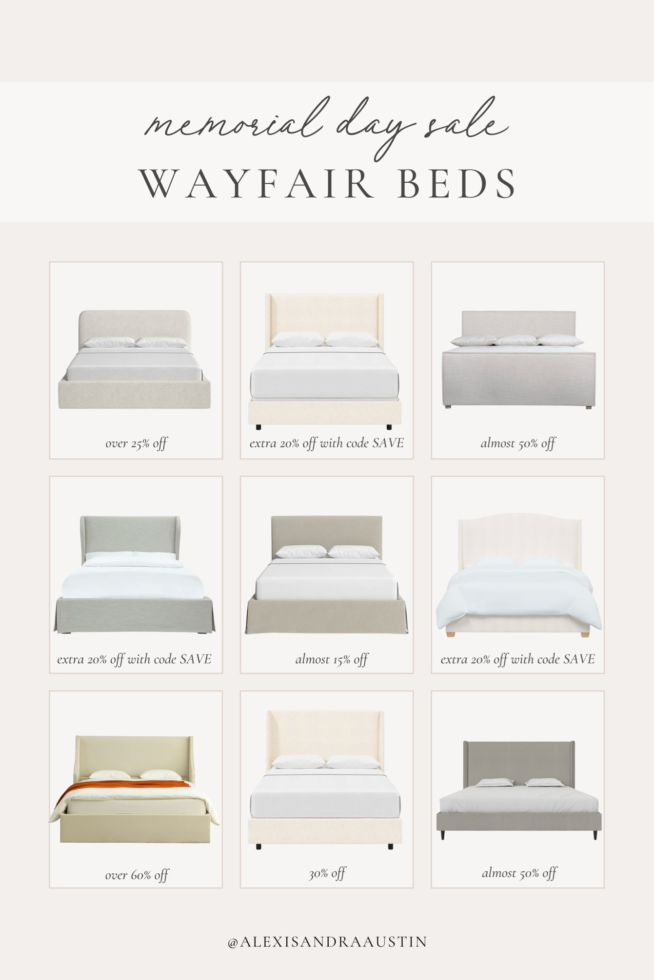 Hanson Upholstered Wingback Bed curated on LTK