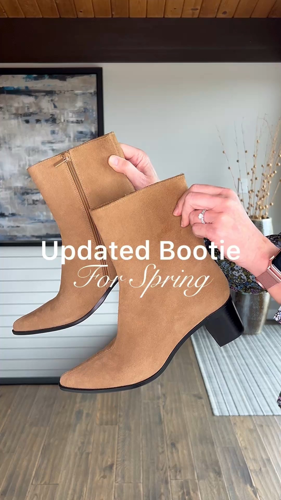 MID-SHAFT SPLIT LEATHER ANKLE BOOTS curated on LTK