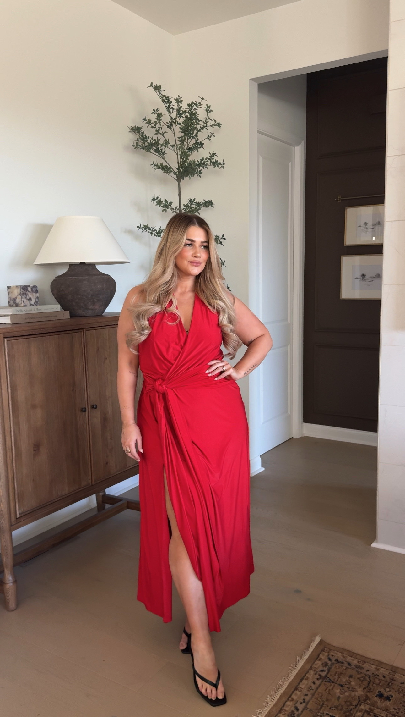 Knot-Front Maxi Dress curated on LTK