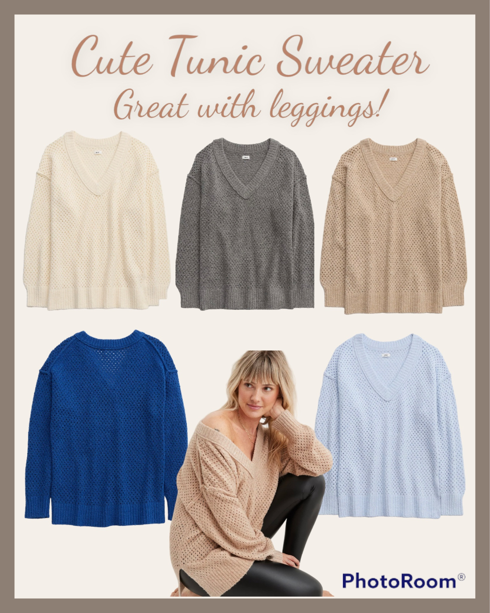 Aerie Oversized V-Neck Sweater curated on LTK