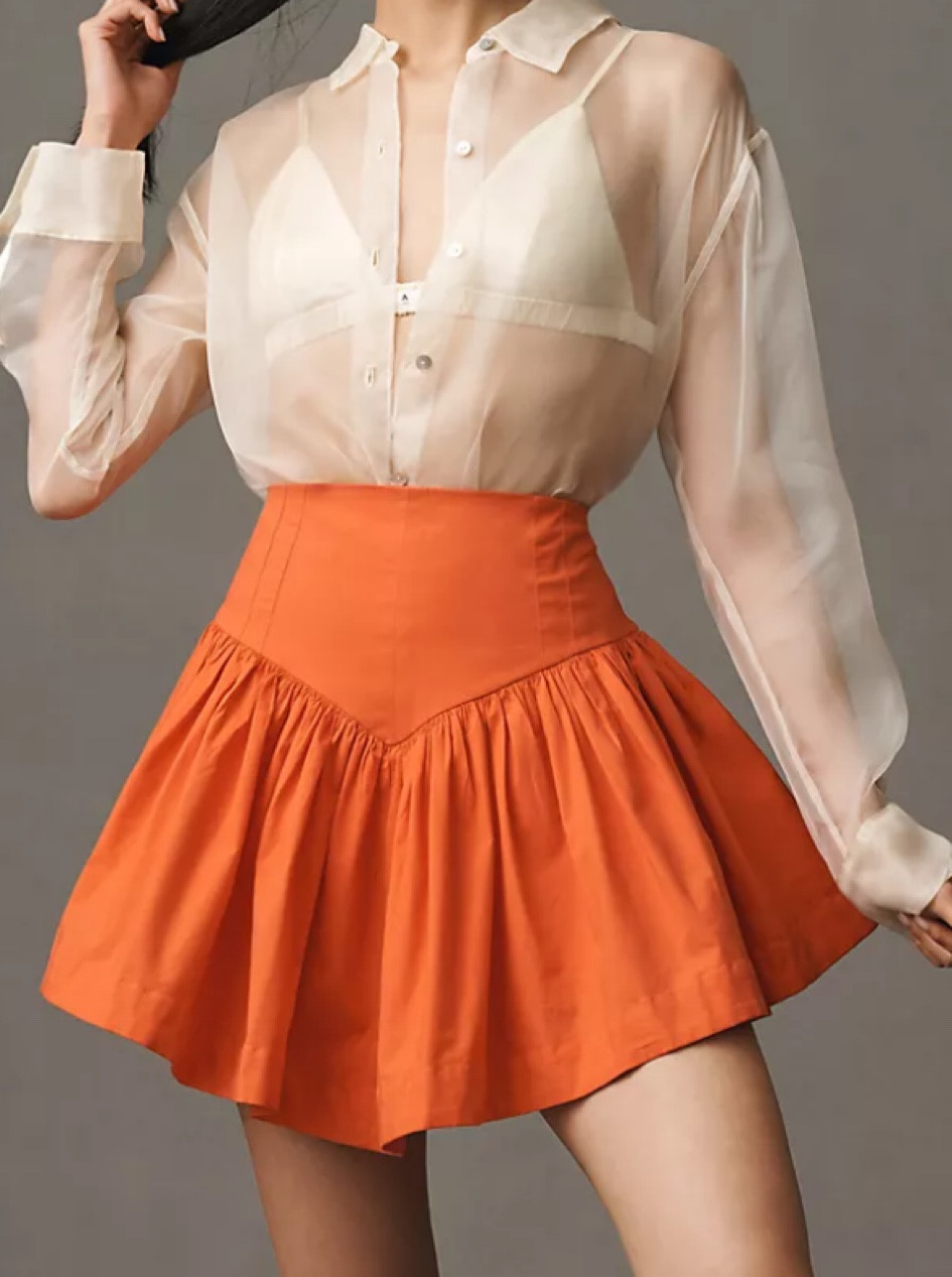 By Anthropologie Boxer Mini Skirt curated on LTK