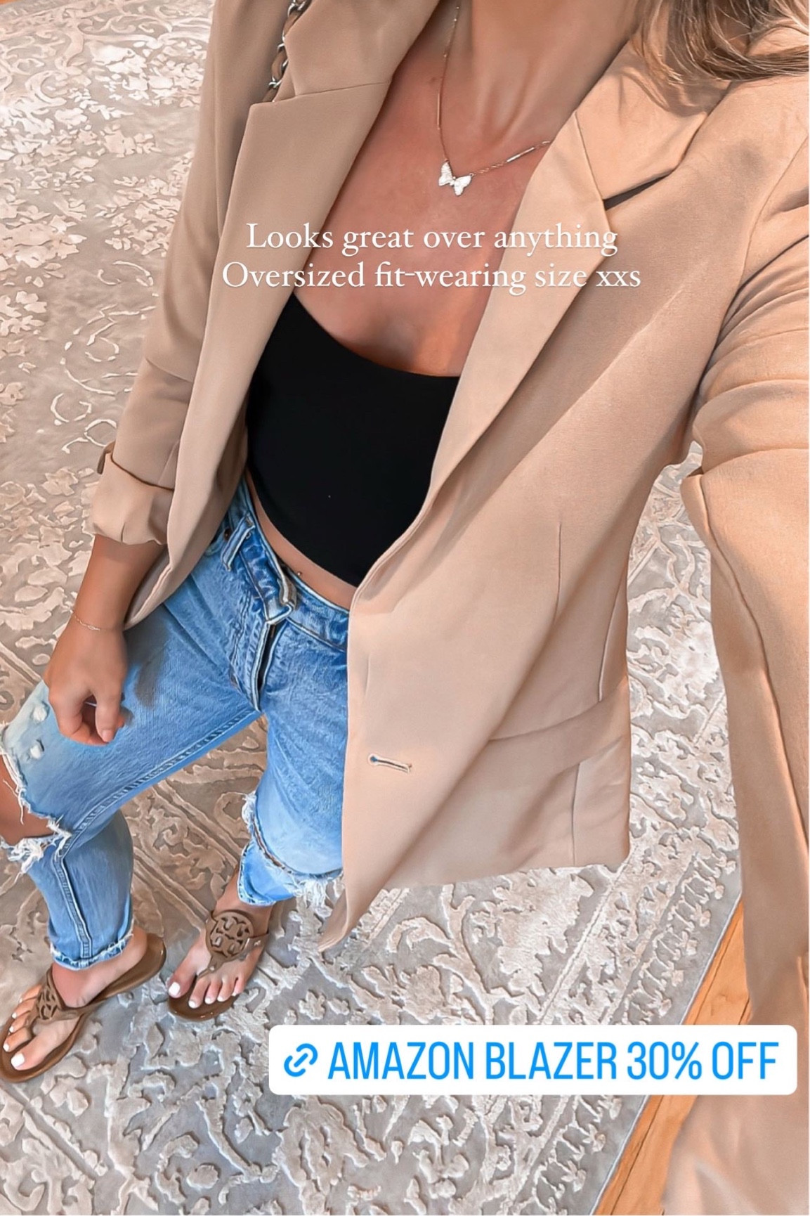 The Drop Women's Blake Long Blazer curated on LTK