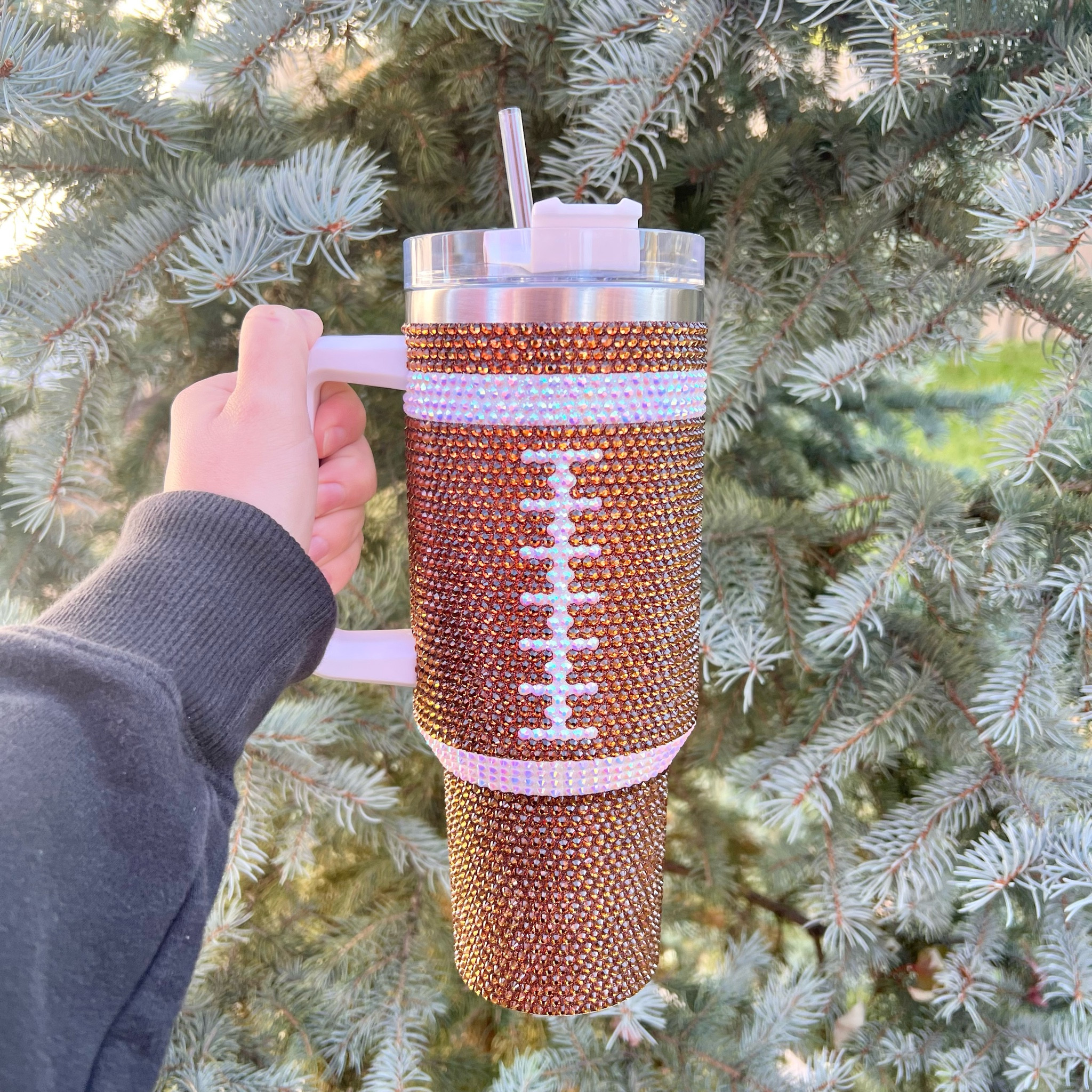 Brown Crystal Football "Blinged … curated on LTK