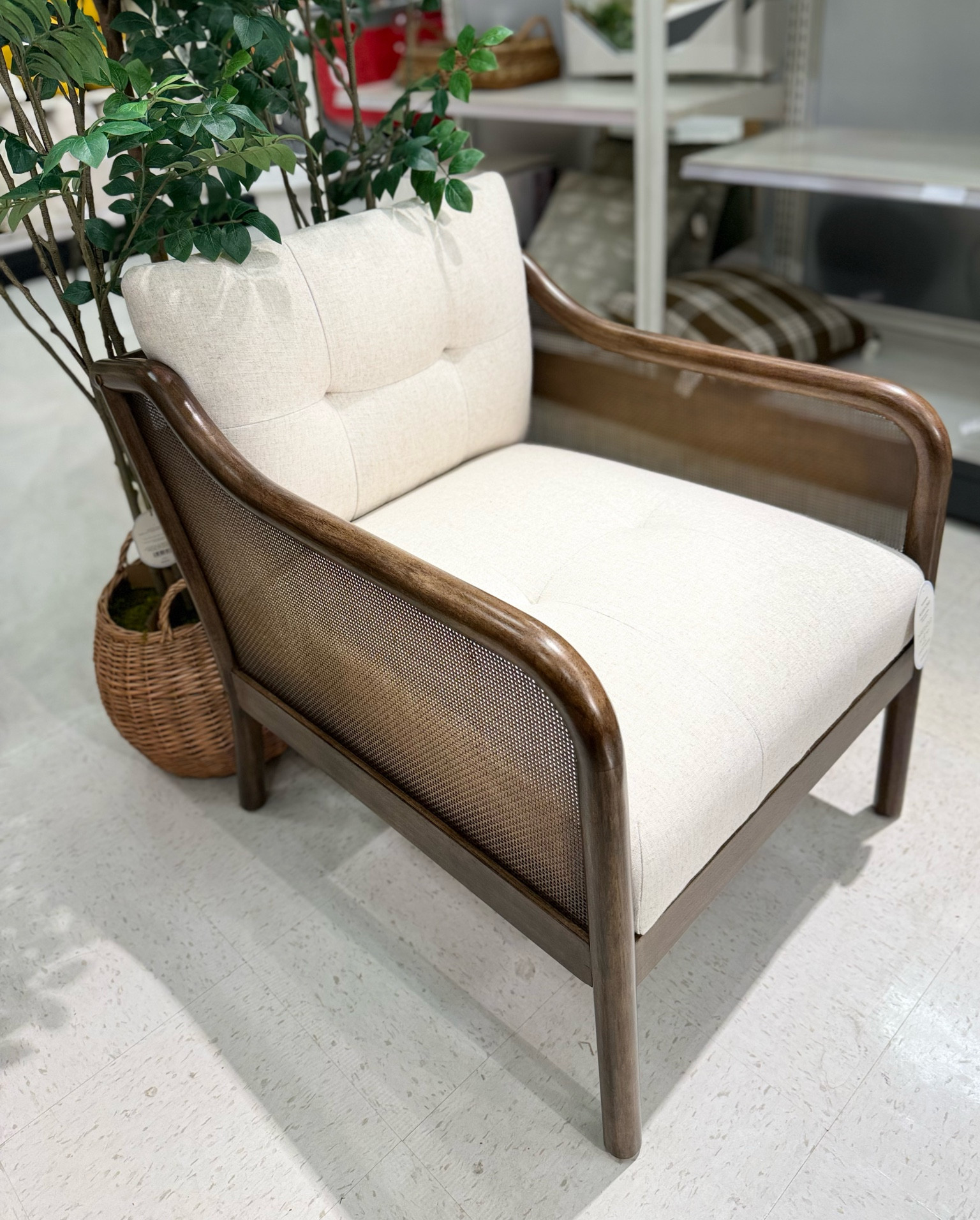 Woodspring Caned Accent Chair Dark … curated on LTK