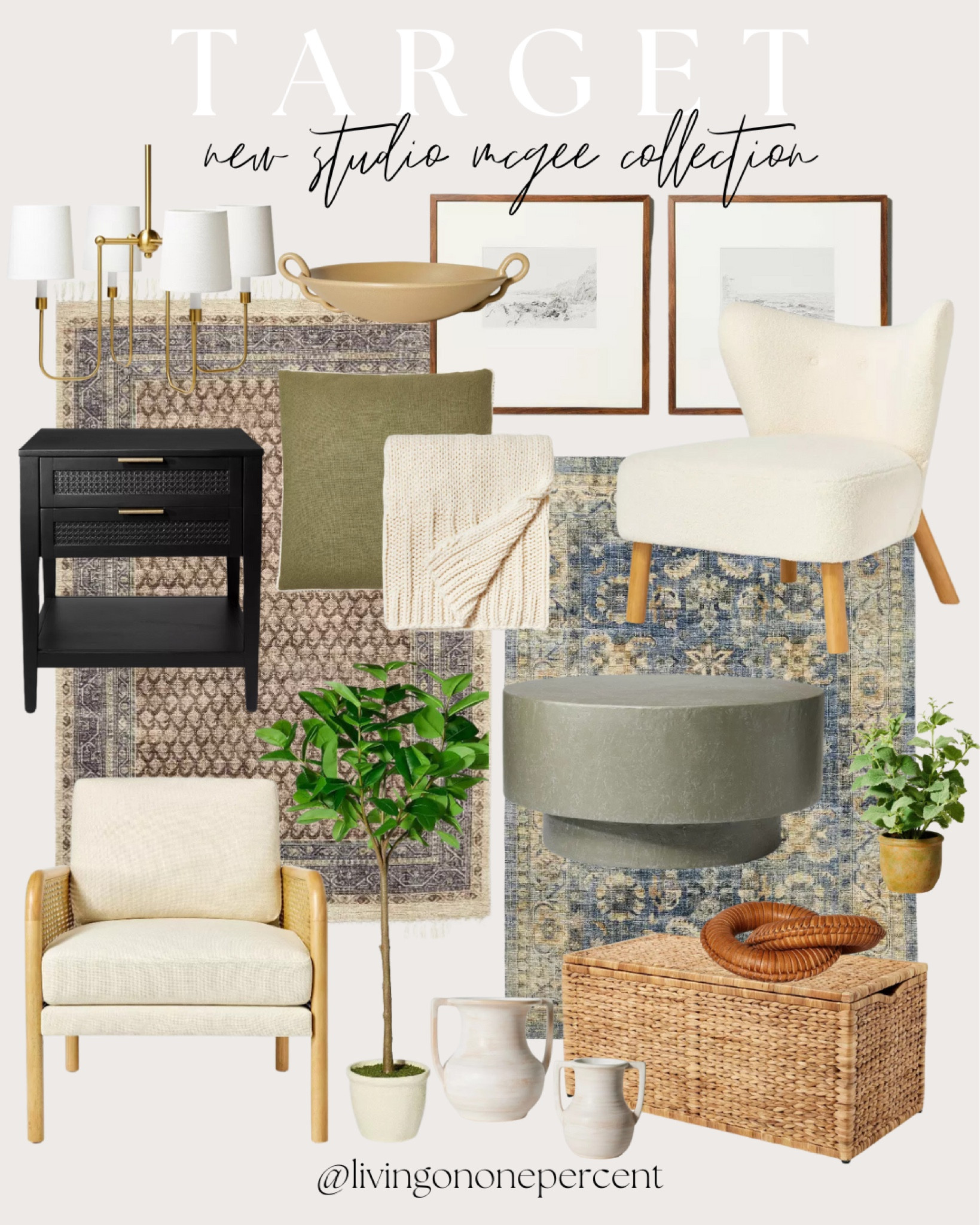 Natural Woven Storage Bench - … curated on LTK