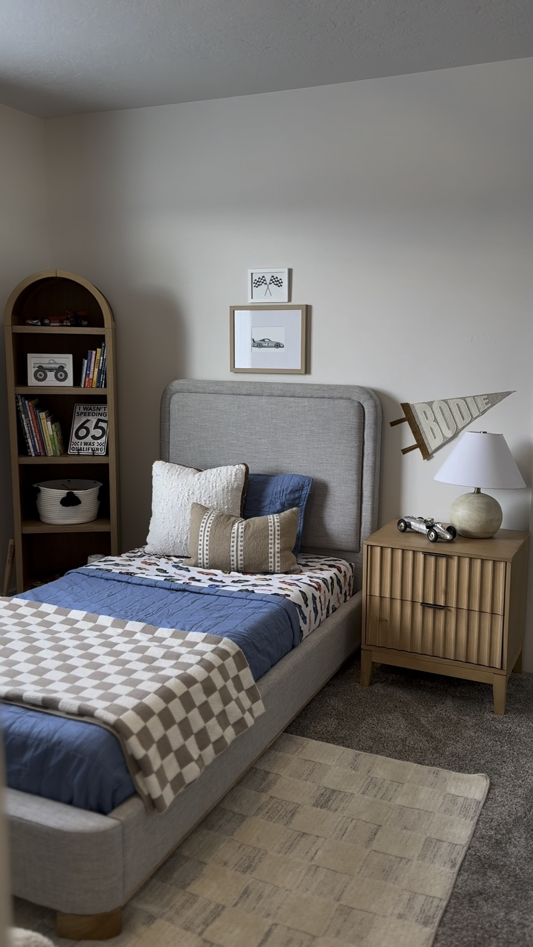 Tilman Upholstered Panel Bed curated on LTK