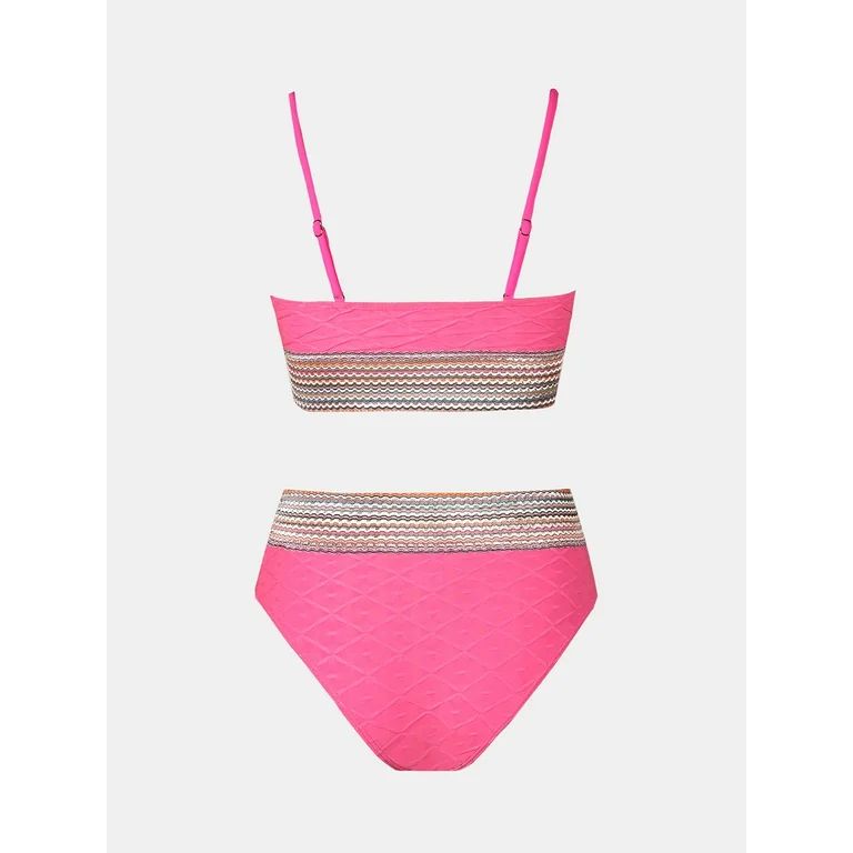 Cupshe Womens Pink Geo Stitch … Curated On Ltk
