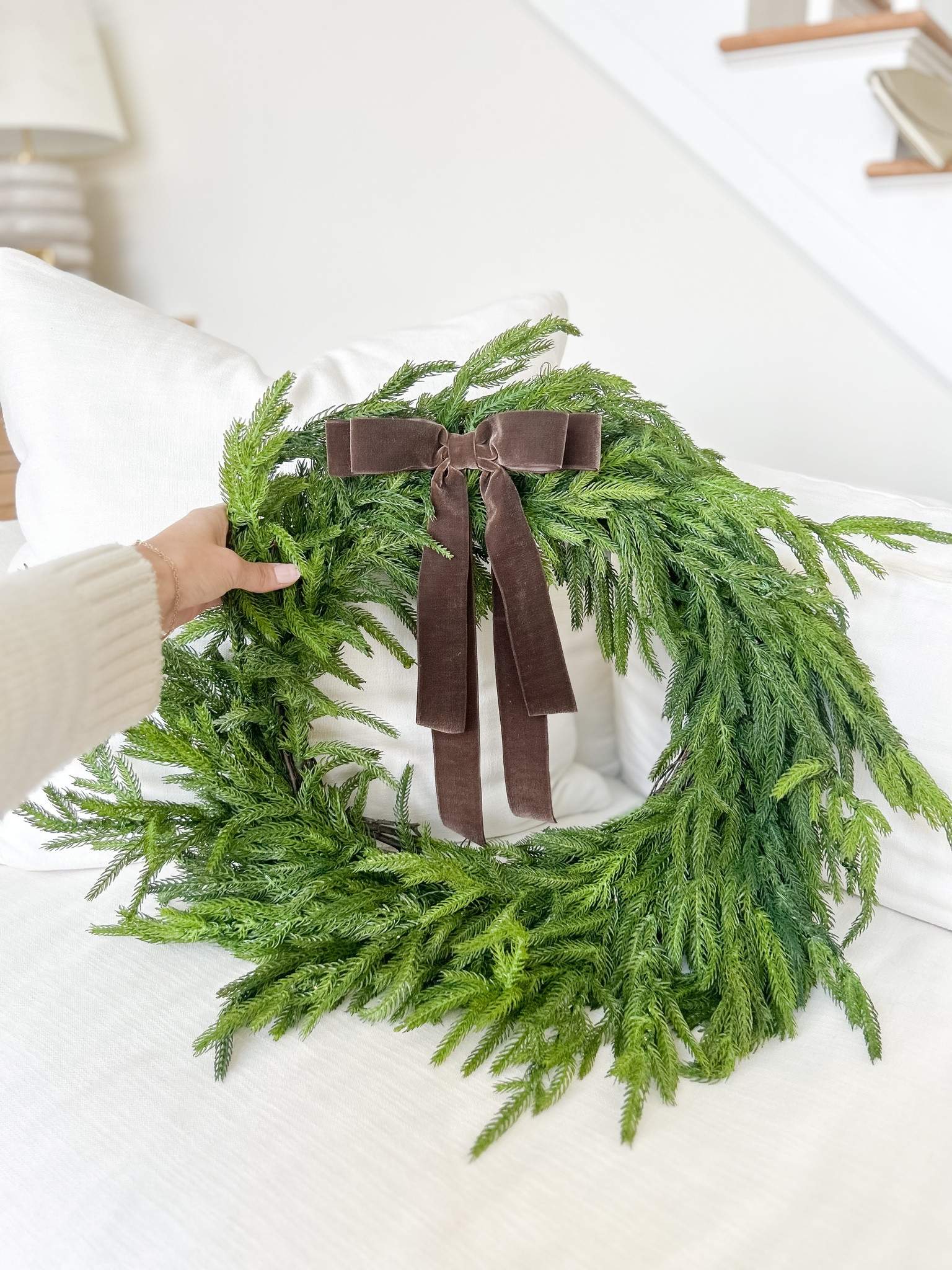 26" Faux Needle Pine & Snowberry … curated on LTK