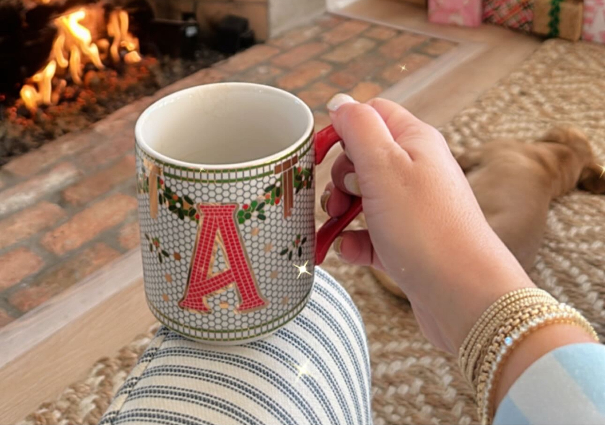 Festive Bistro Tile Monogram Mug curated on LTK