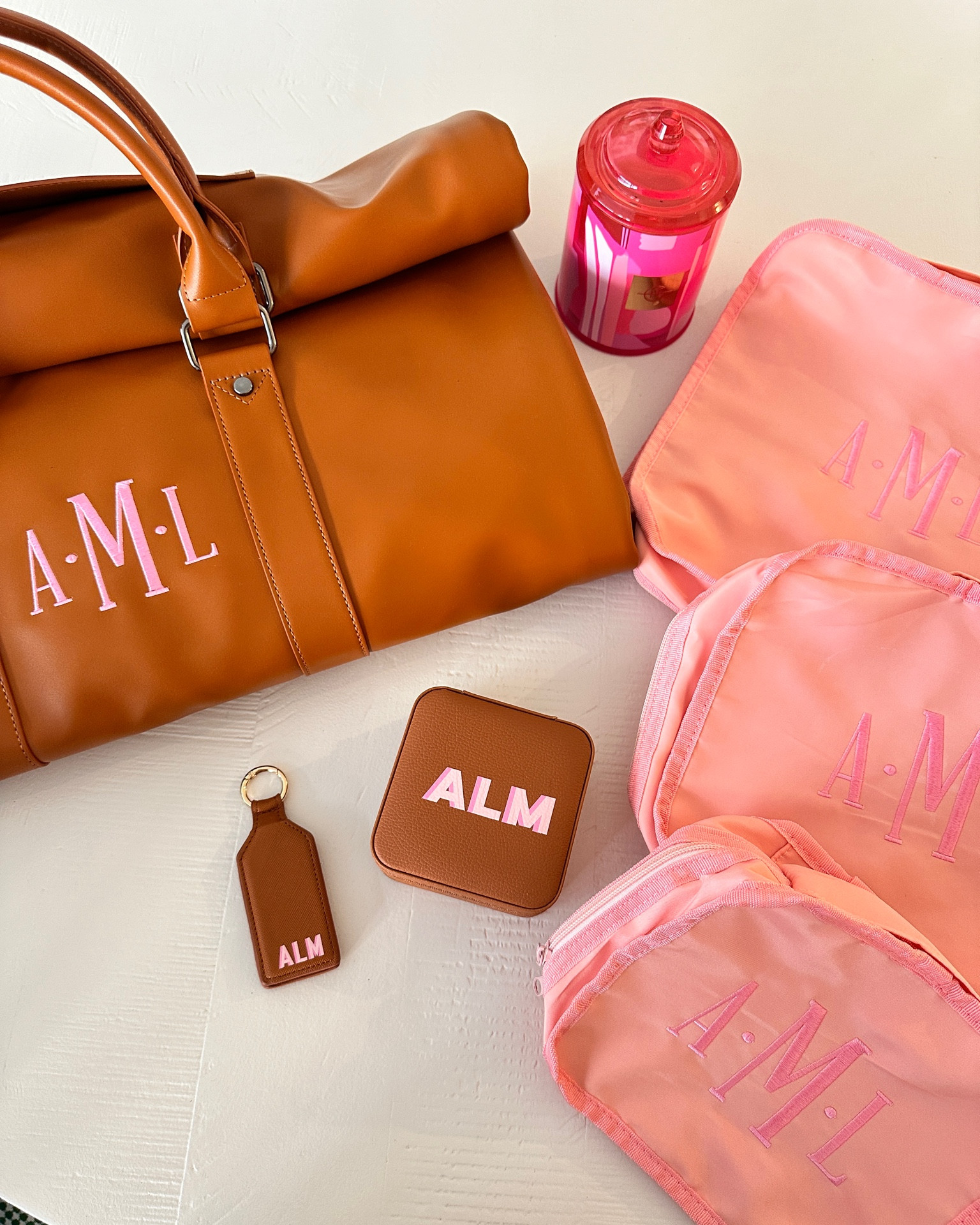 Shadow Monogram Leather Hat Clip curated on LTK