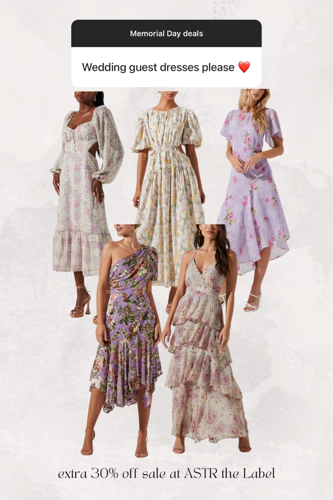 Santorini Floral One Shoulder Midi … curated on LTK