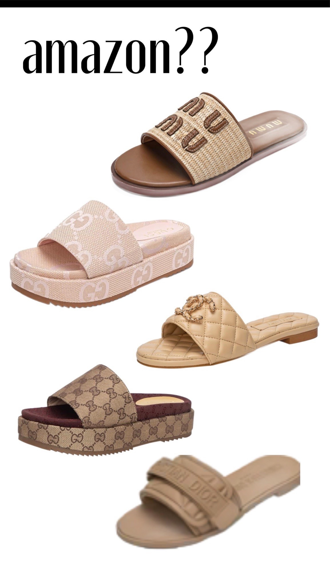 Women's Platform Slides Canvas … curated on LTK