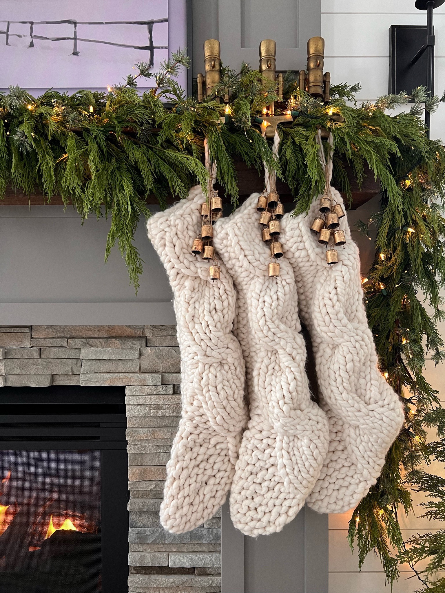 Cozy Ivory Knit Christmas Stocking … curated on LTK