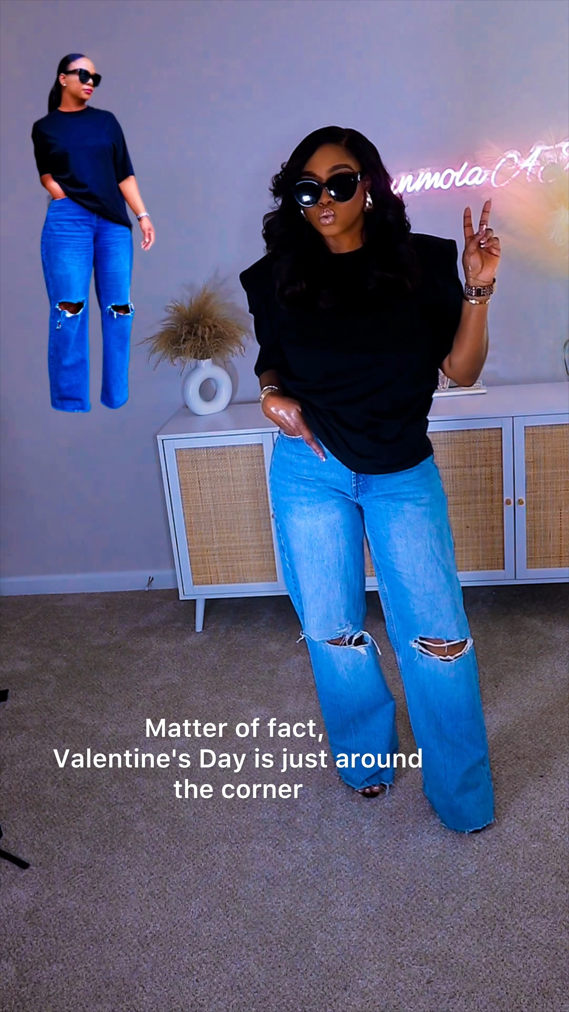 SHEIN PETITE Ripped Raw Hem … curated on LTK