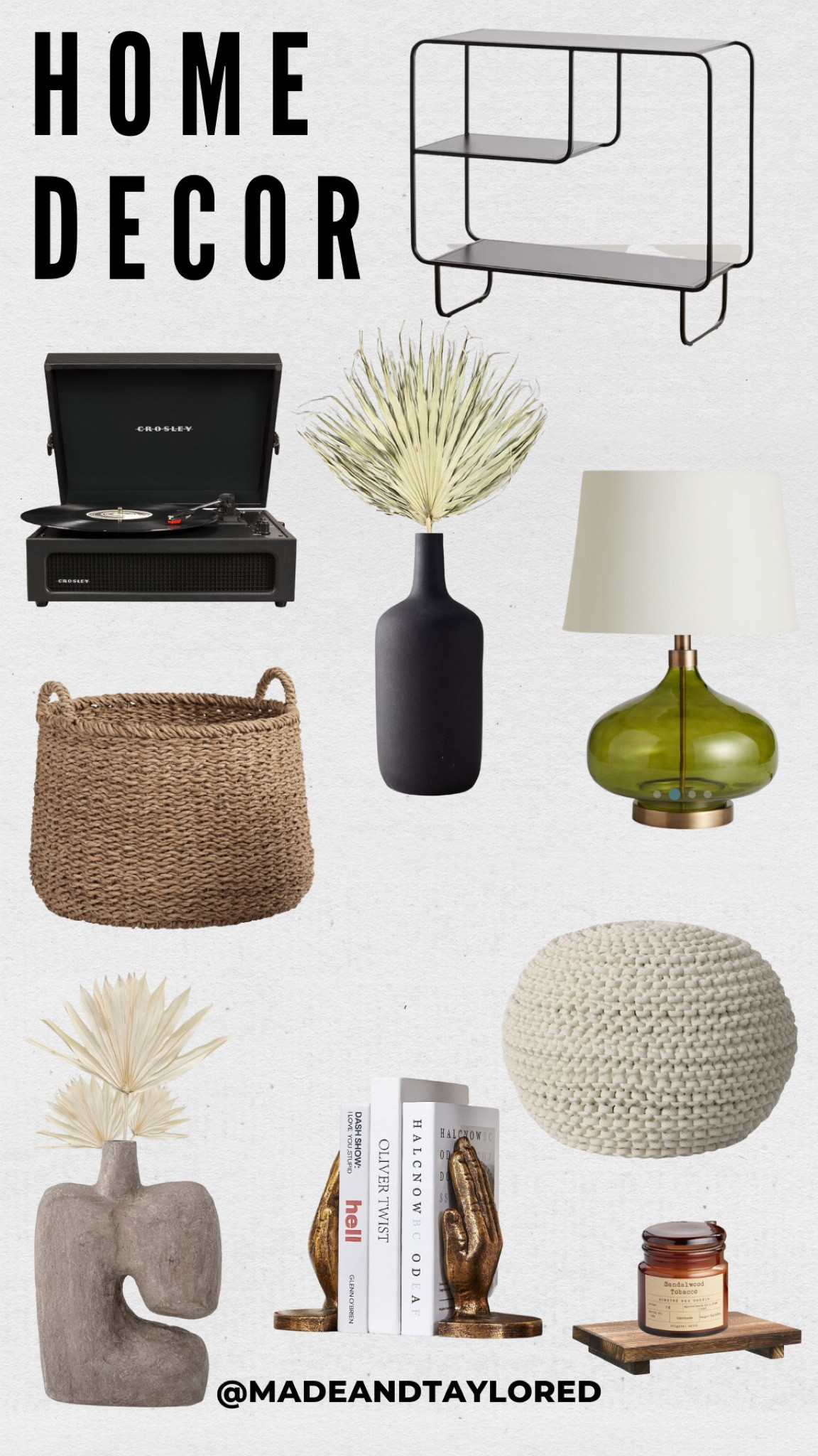 Halsey Green Glass Teardrop Table … curated on LTK