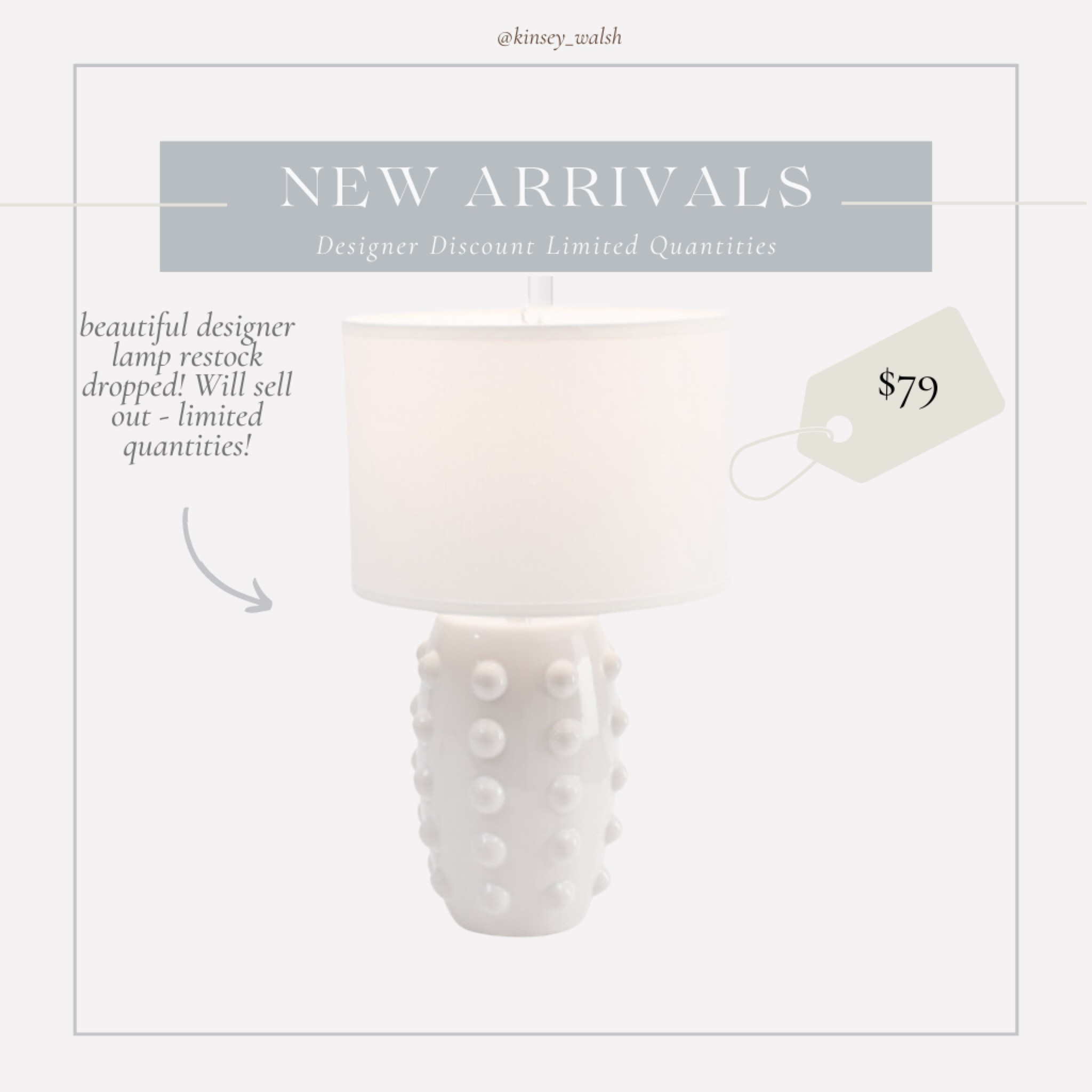 26in Dot Textured Ceramic Table … curated on LTK