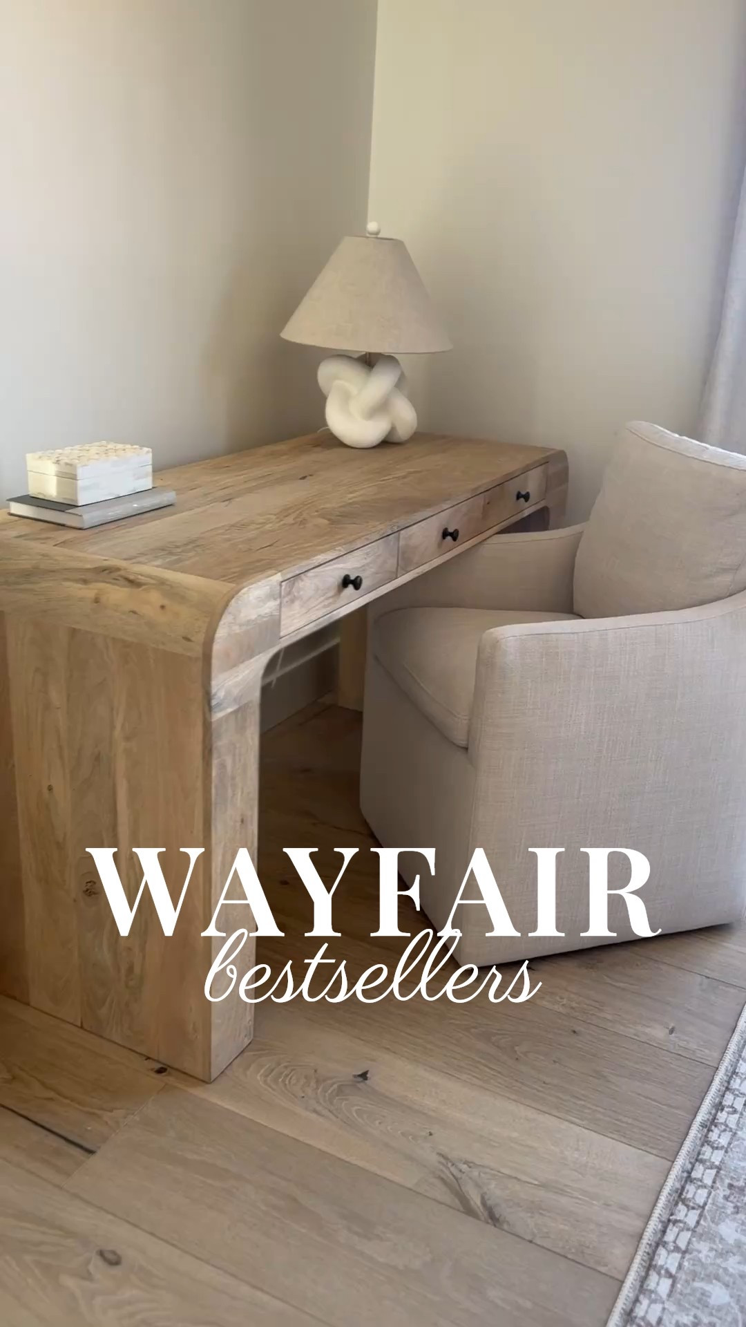 Francina 60" Solid Wood Desk with … curated on LTK