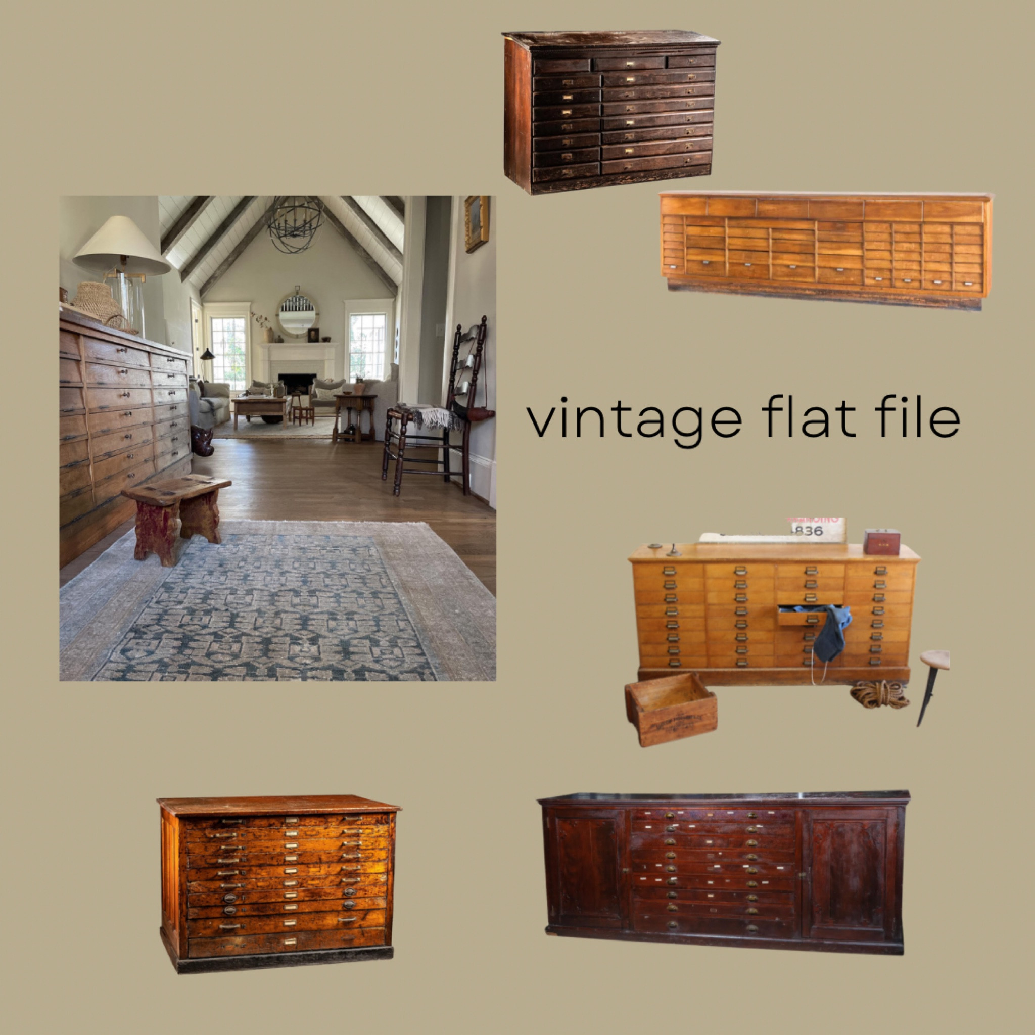 Vintage Flat File