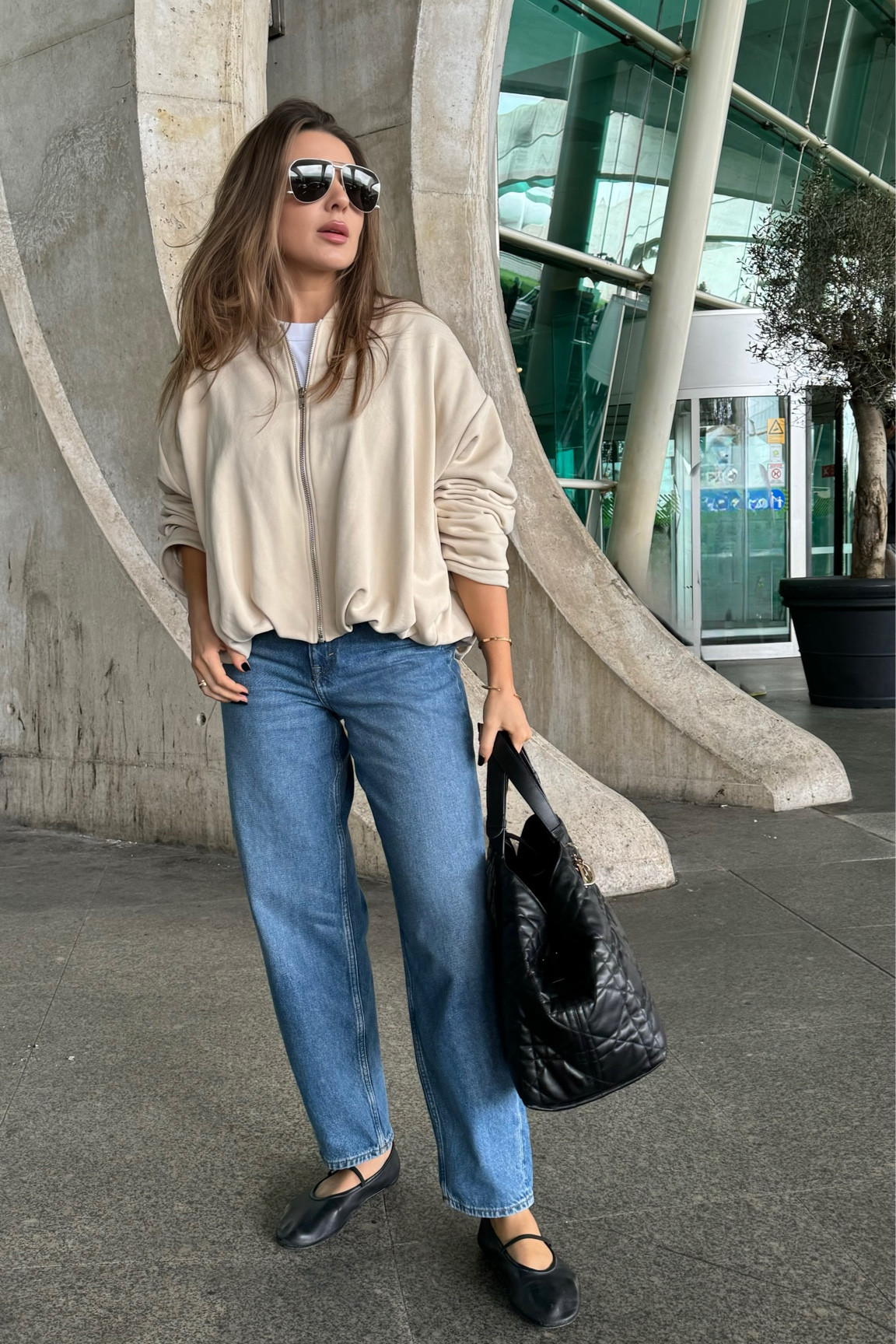 Leon aviator-style silver-tone … curated on LTK