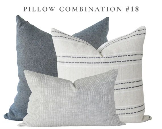 Pillow Combination Set Blue Floral … curated on LTK
