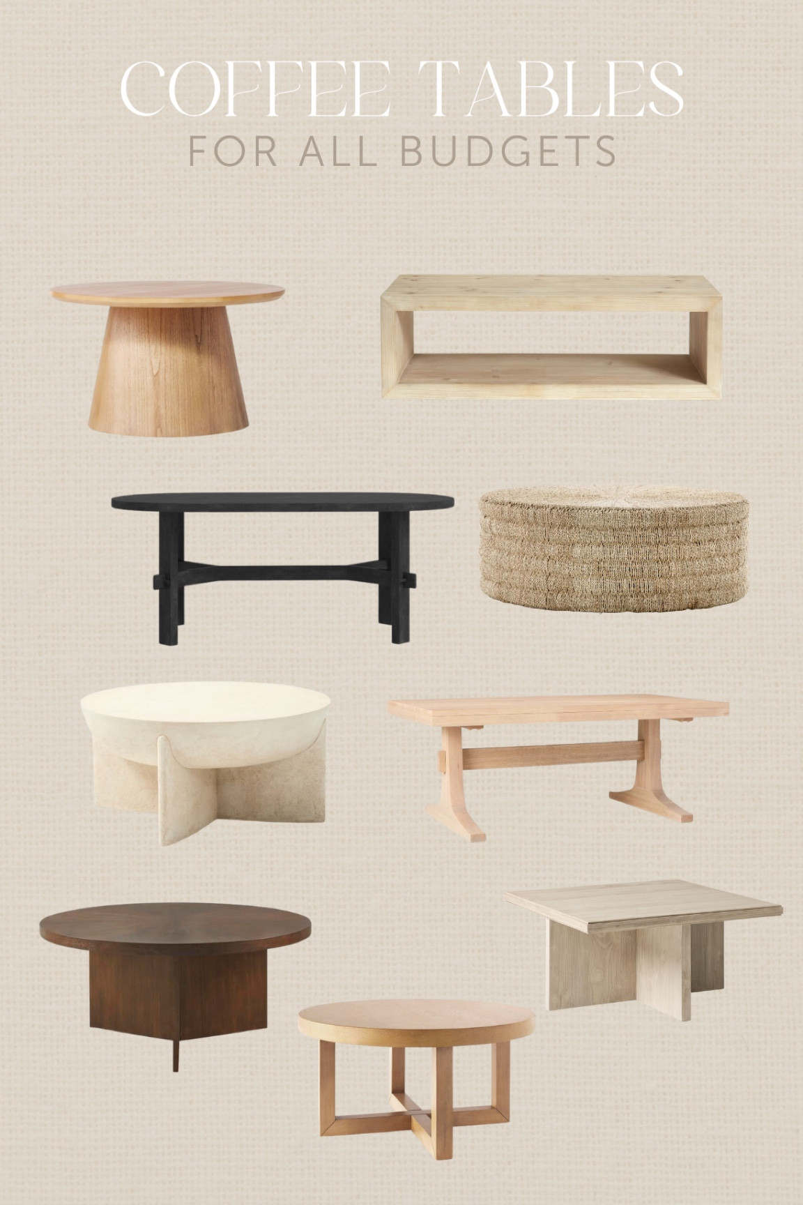 Monti Lava Stone Coffee Table (30") curated on LTK