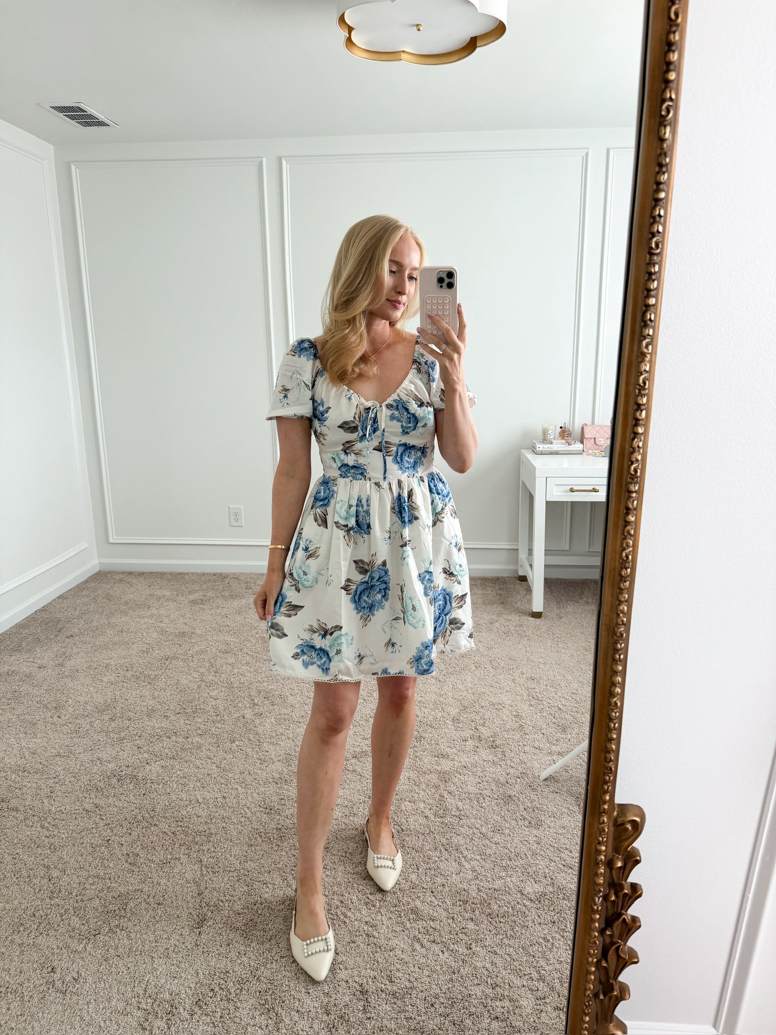 Floral Puff Sleeve Fit & Flare … curated on LTK