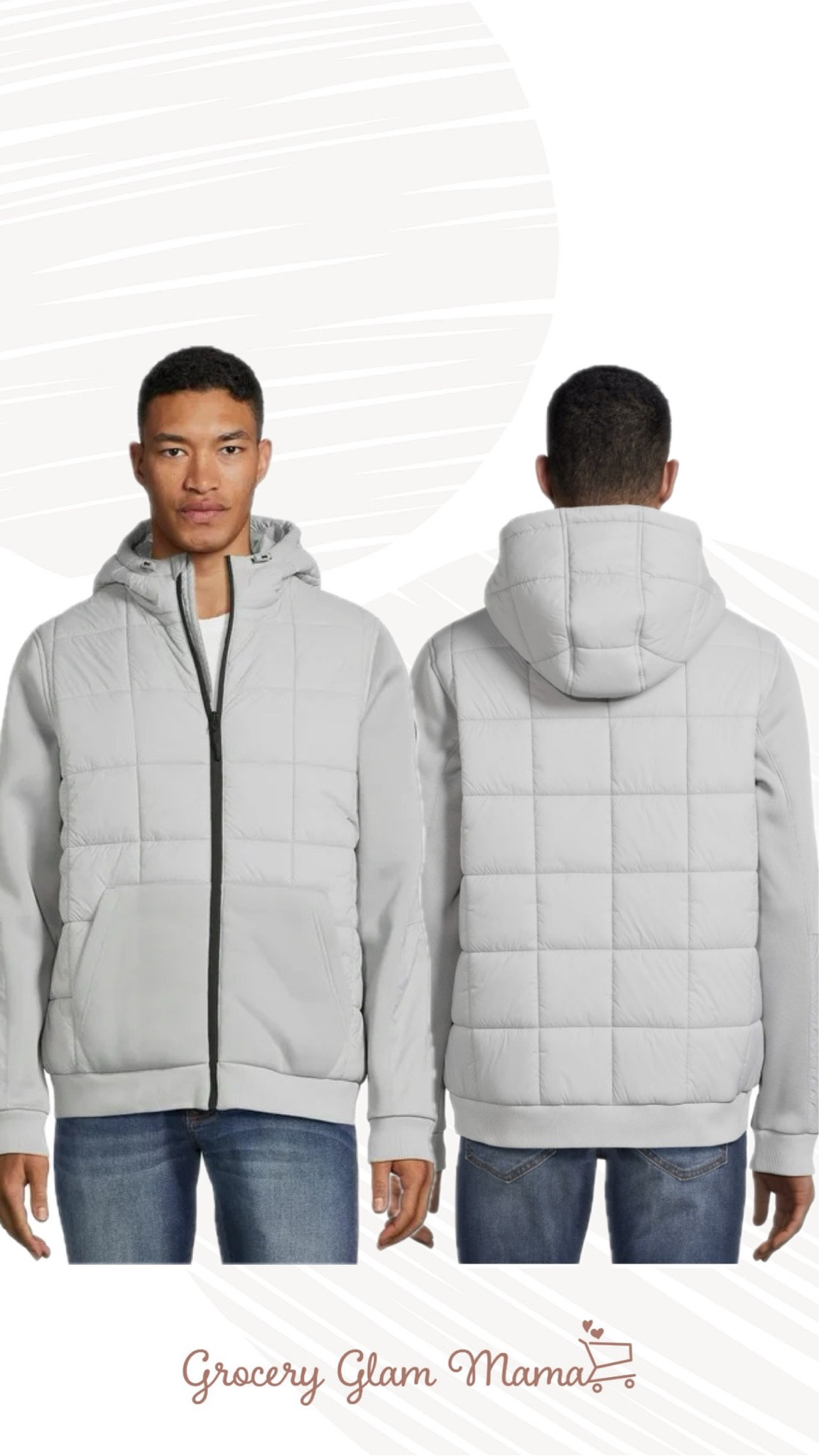 Reebok Men's Mixed Media Puffer … curated on LTK
