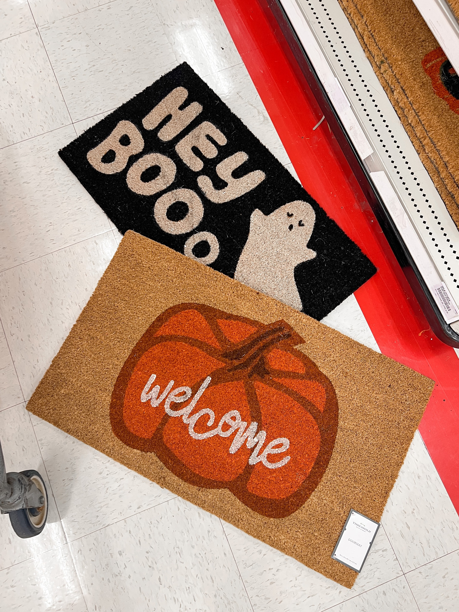 'Hey Boo' Ghost Coir Doormat Black … curated on LTK