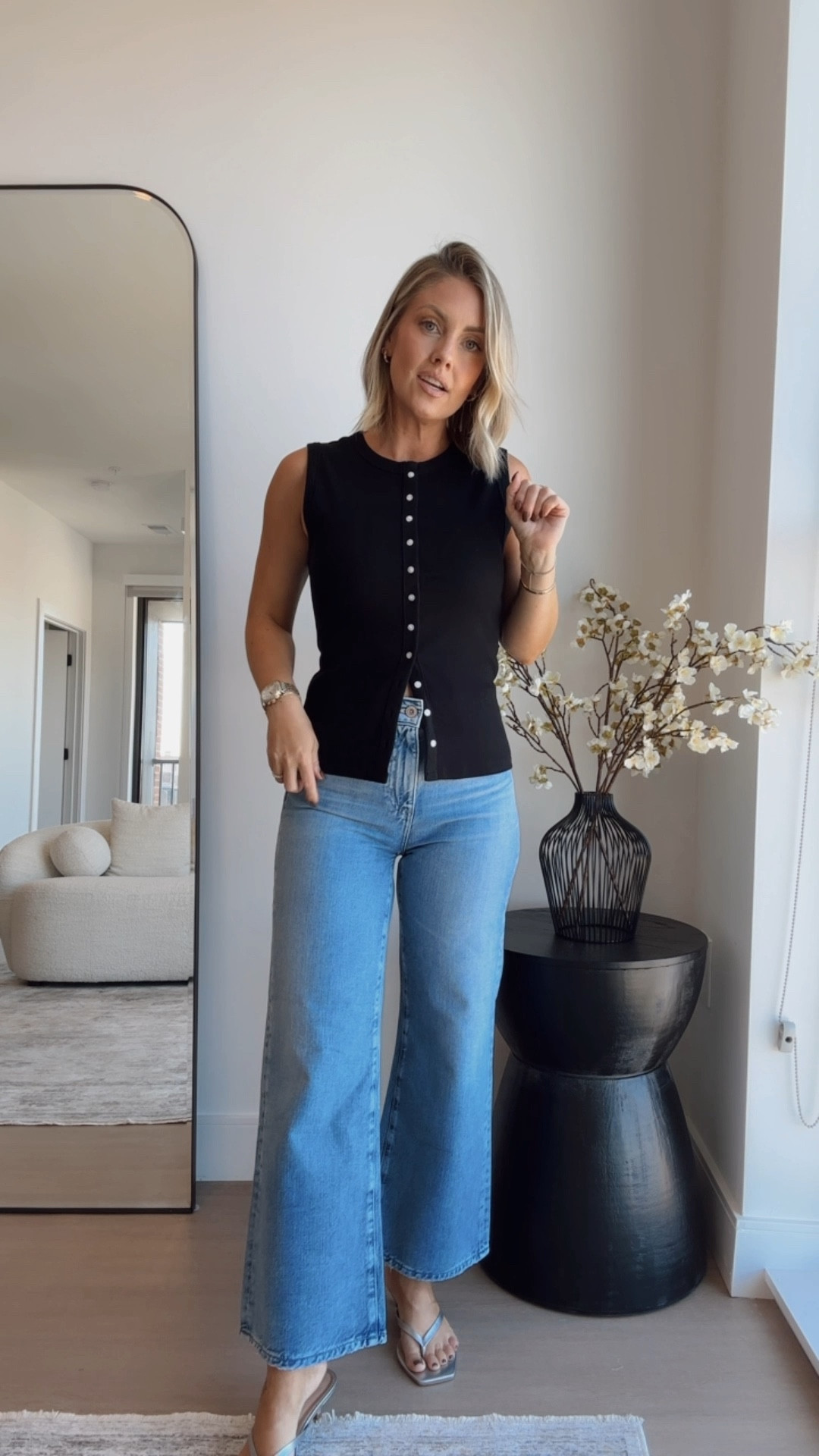 Rib Crew Button-Up Top curated on LTK