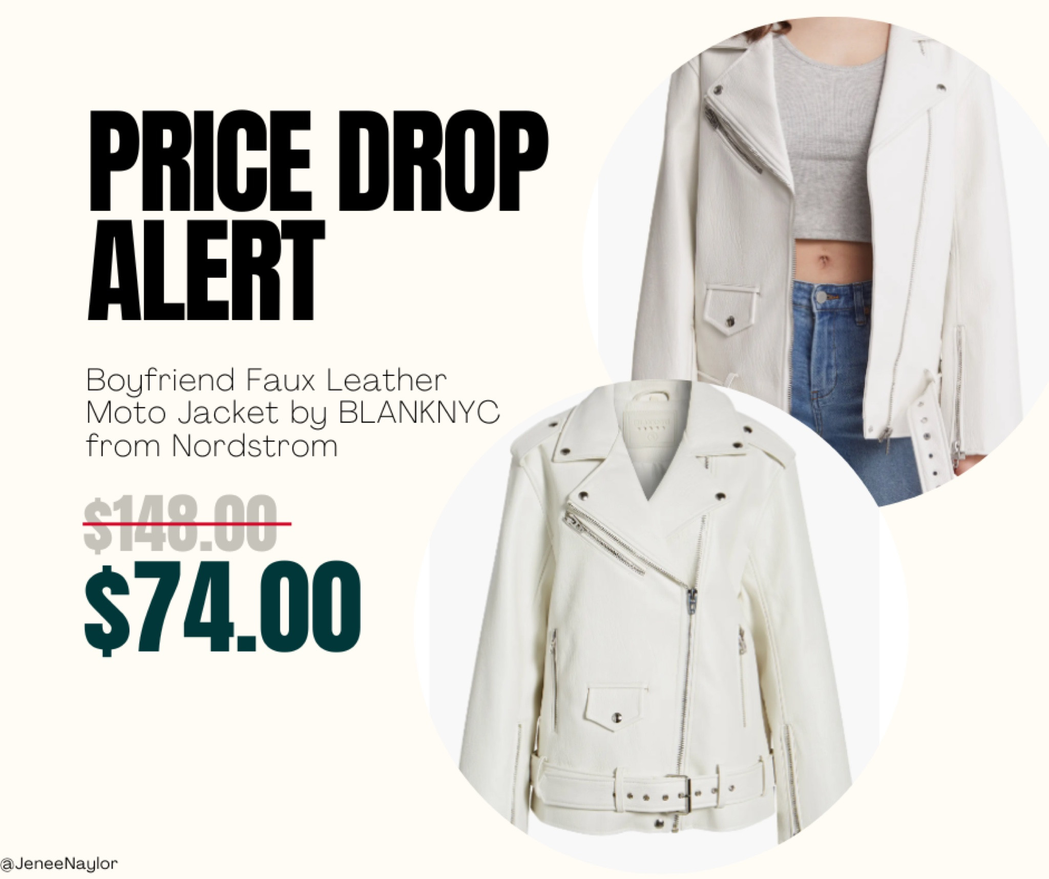 Boyfriend Faux Leather Moto Jacket curated on LTK