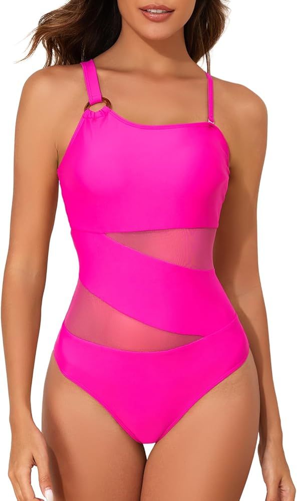 Women One Piece Swimsuit Pleated … Curated On Ltk