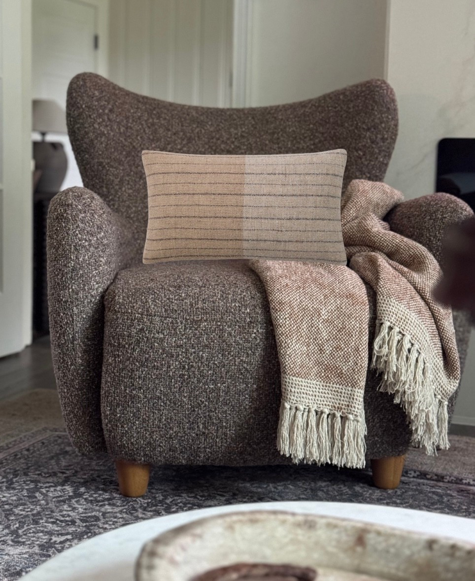 Two-Tone Chunky Linen Throw curated on LTK