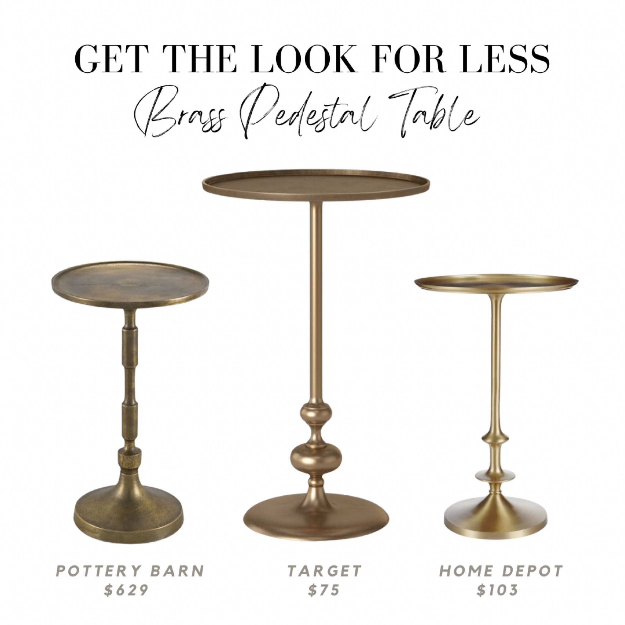 Londonberry turned accent table brass store