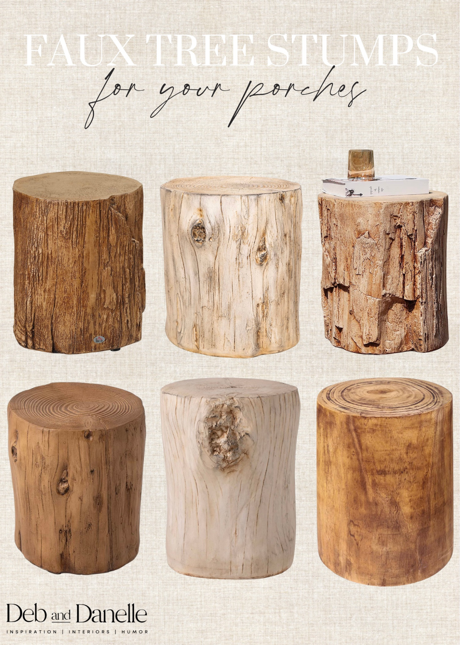 AQUILLA Rustic Stump Side Table, … curated on LTK