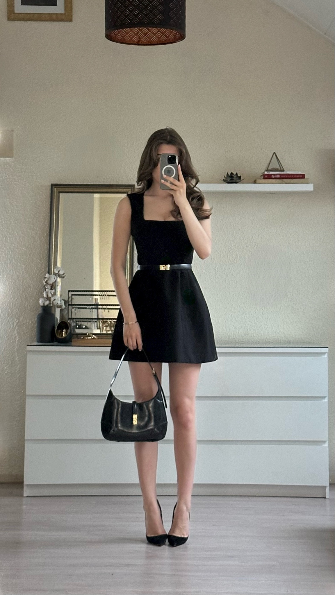 Lysandre Crepe Mini Dress - Black curated on LTK