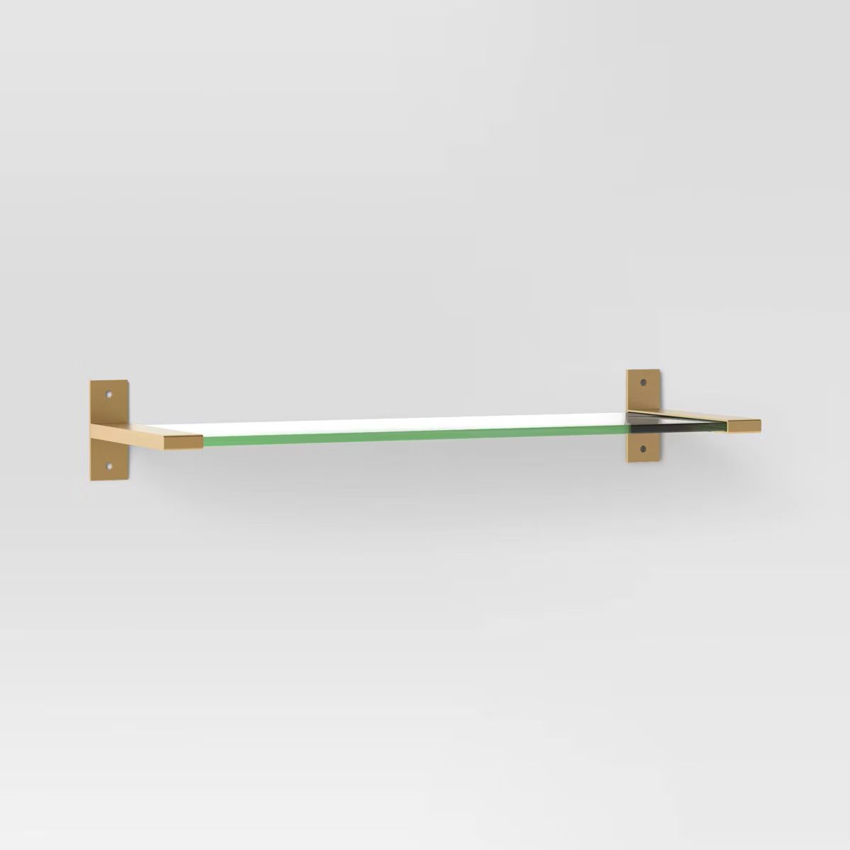 18" Glass and Brass Shelf Gold - … curated on LTK