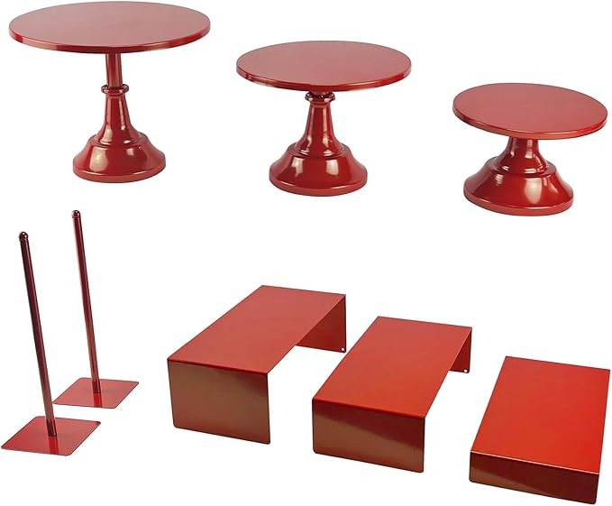 Set of 8 Red Cake Stands Donut … curated on LTK