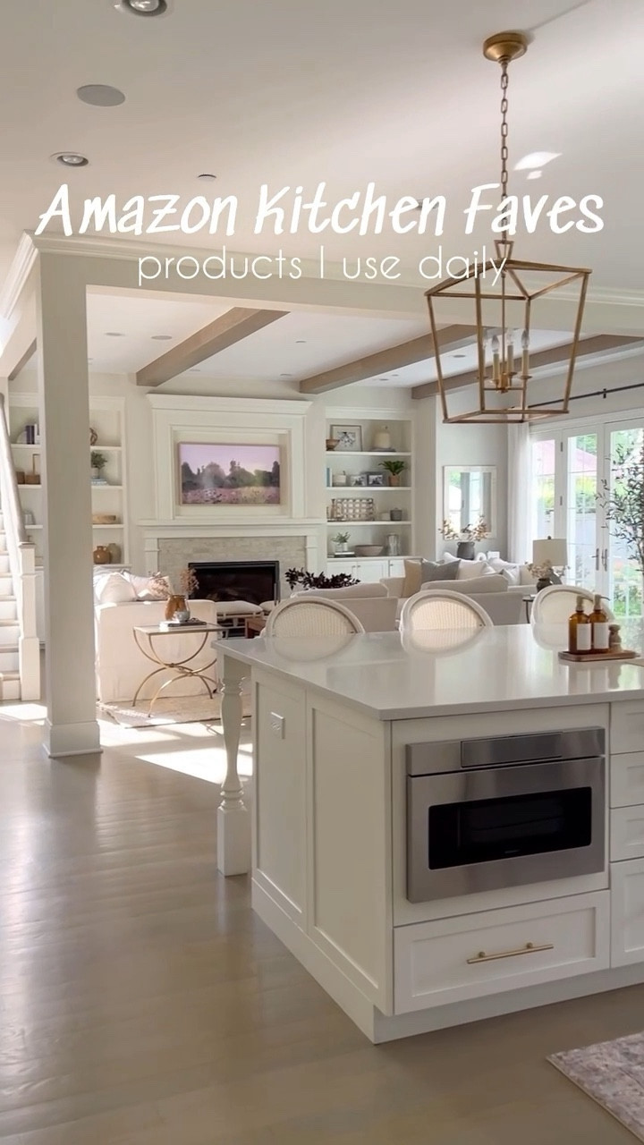 Rectangular White Mirror With Gold … curated on LTK